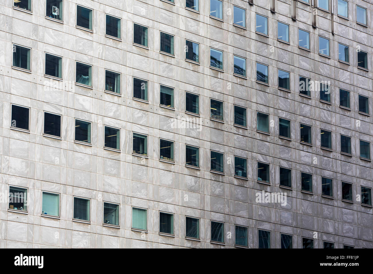 Street view of the large office building 20 Cabot Square / 10 South ...