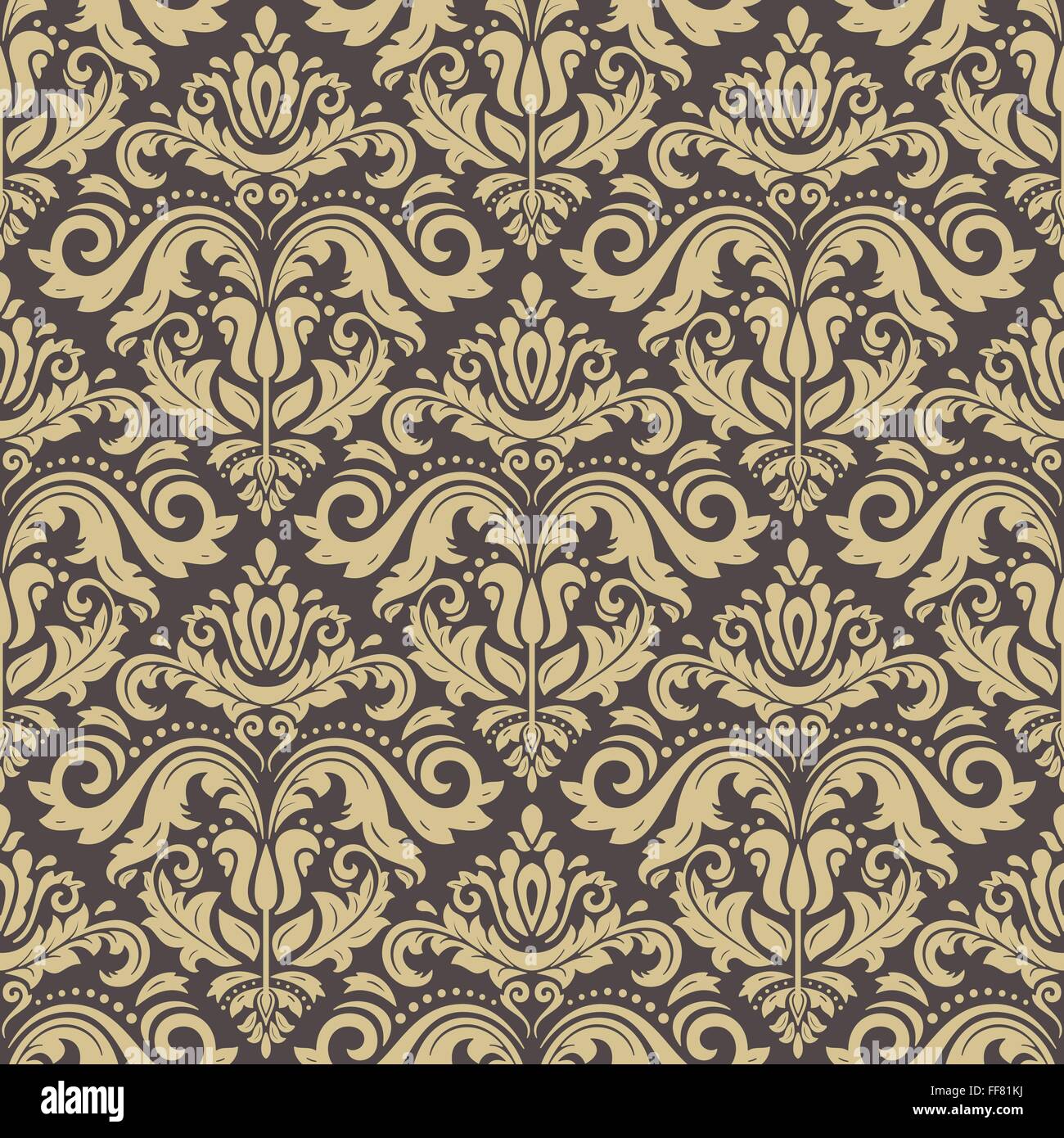 Seamless Vector Wallpaper in the Style of Baroque Stock Vector Image & Art - Alamy