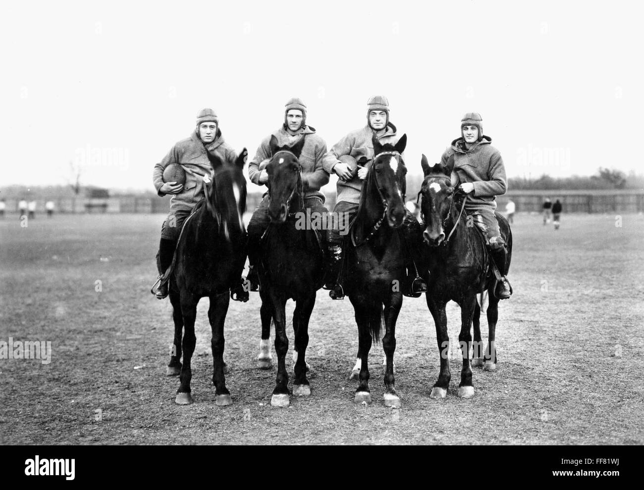 FOOTBALL: FOUR HORSEMEN. /n'The Four Horsemen,' the Notre Dame ...