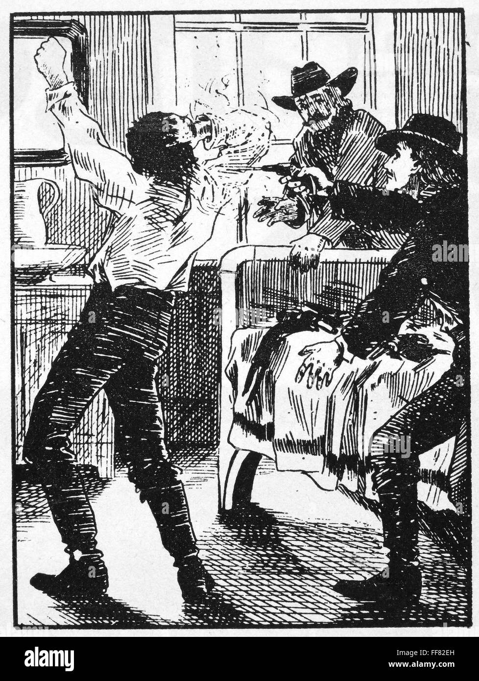 JESSE JAMES (1847-1882). /nAmerican desperado. The murder of Jesse ...