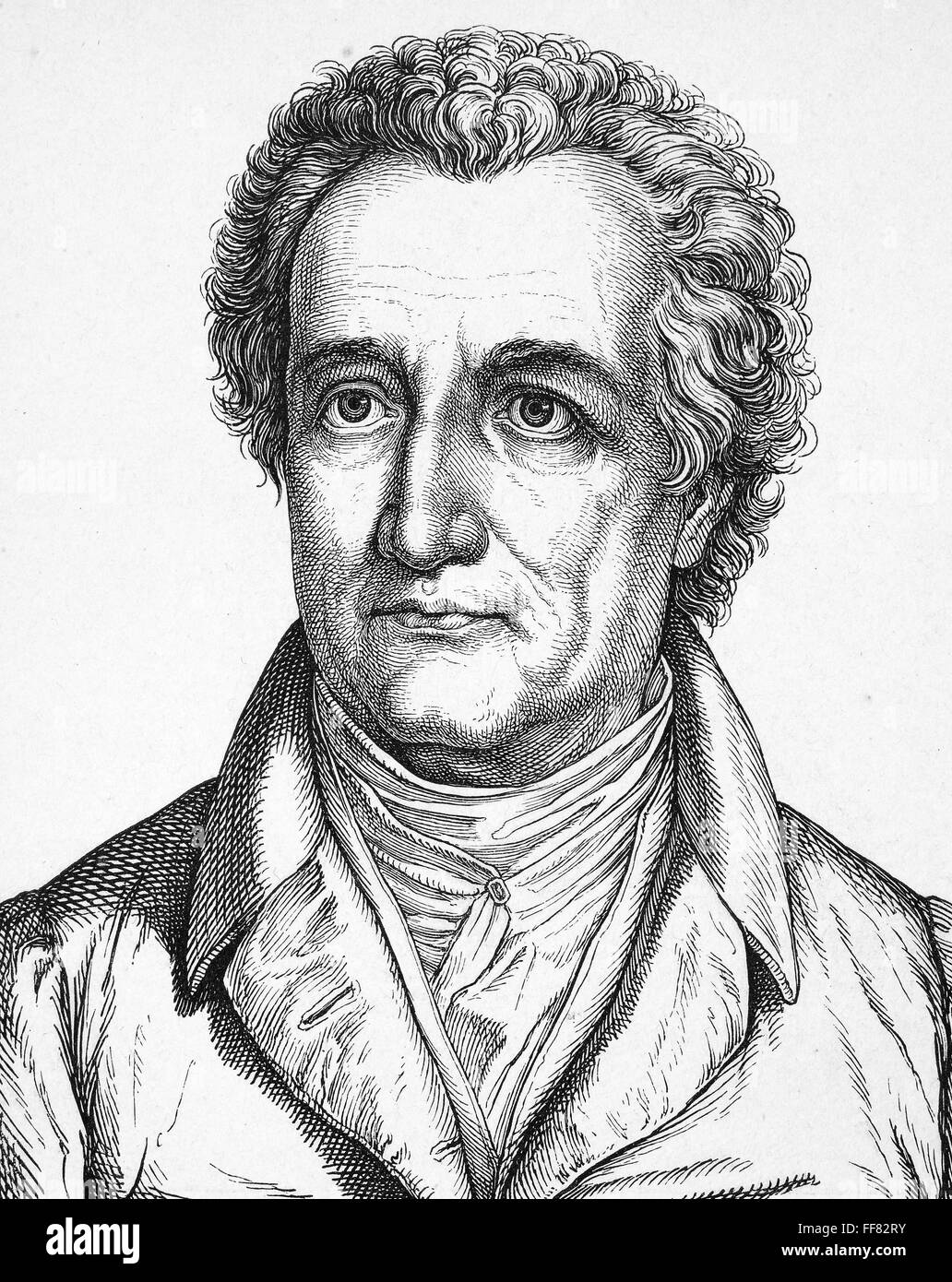 JOHANN GOETHE (1749-1832). /nJohann Wolfgang von Goethe. German poet ...