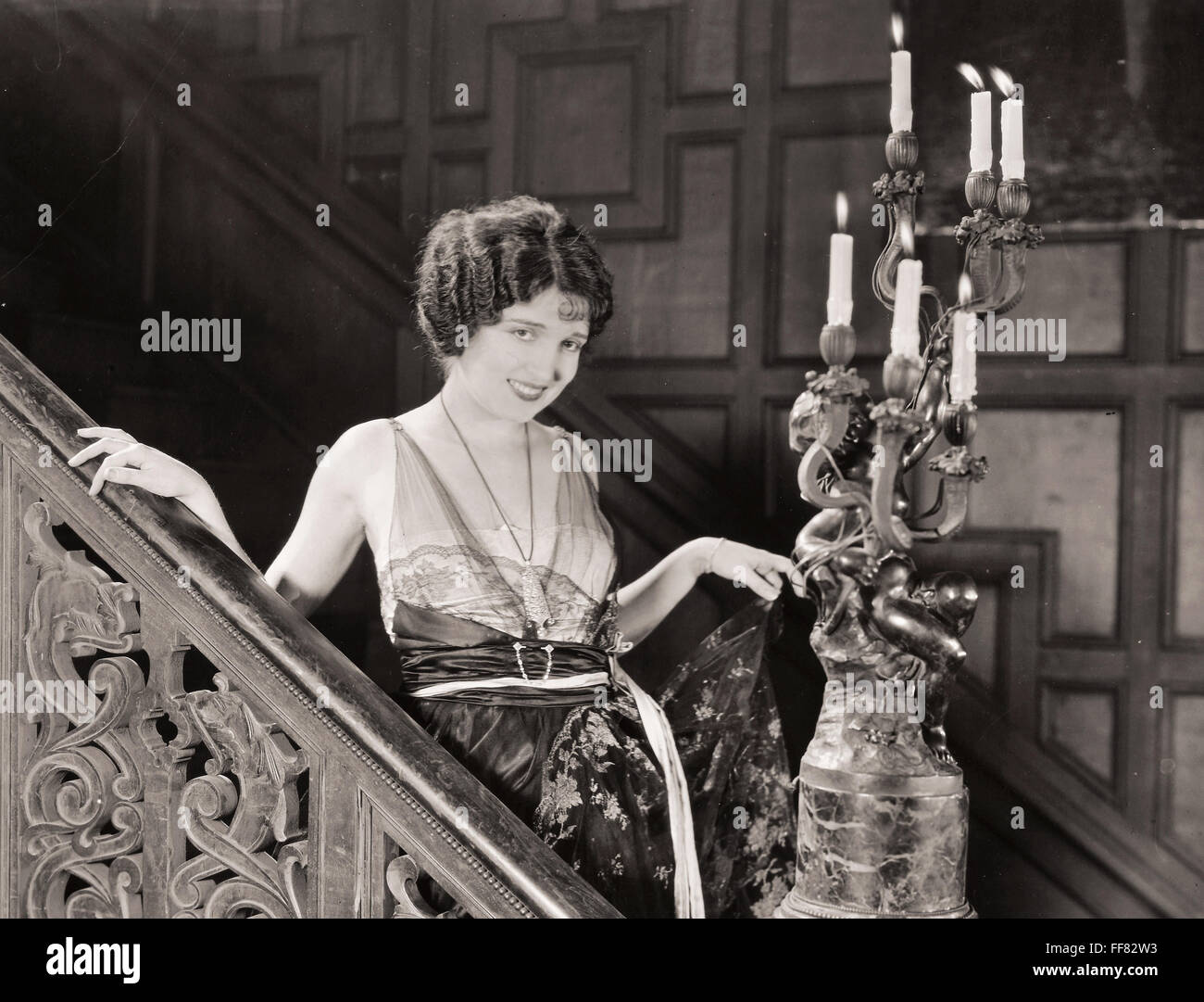 SILENT FILM STILL: WOMAN Stock Photo - Alamy