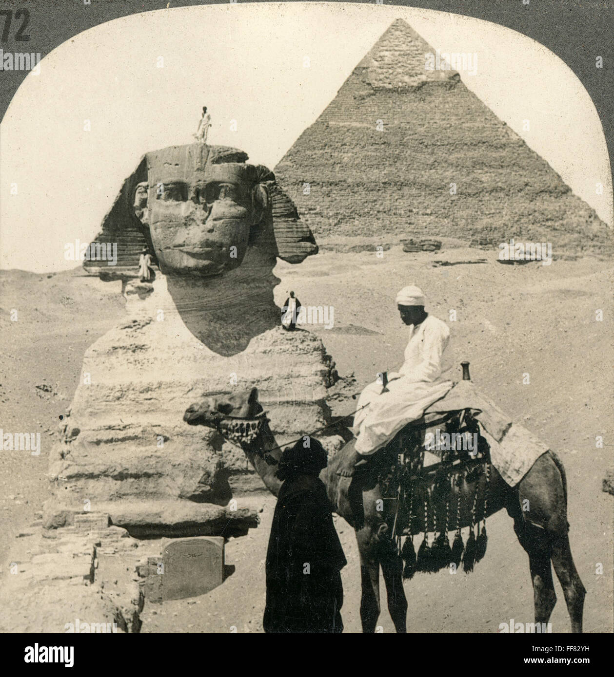 EGYPT: PYRAMIDS, 1905. /nThe Great Sphinx at Giza, 1905 Stock Photo - Alamy