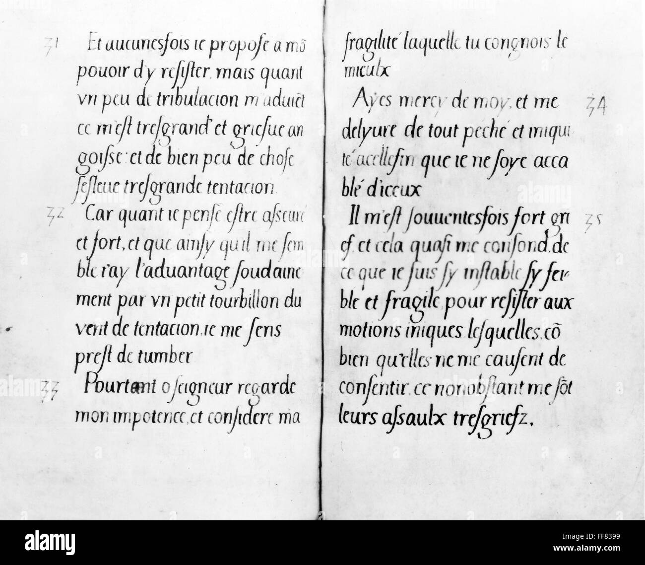 ELIZABETHAN MANUSCRIPT. /nAutograph translations by Elizabeth I of ...