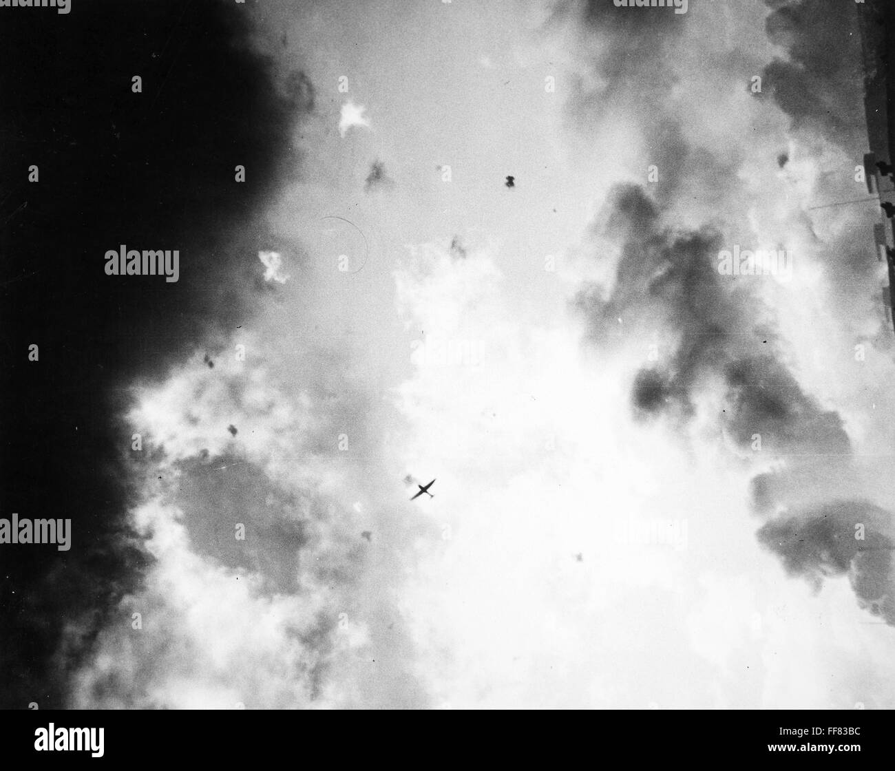 WORLD WAR II: PEARL HARBOR. /nJapanese aircraft attacking Pearl Harbor ...