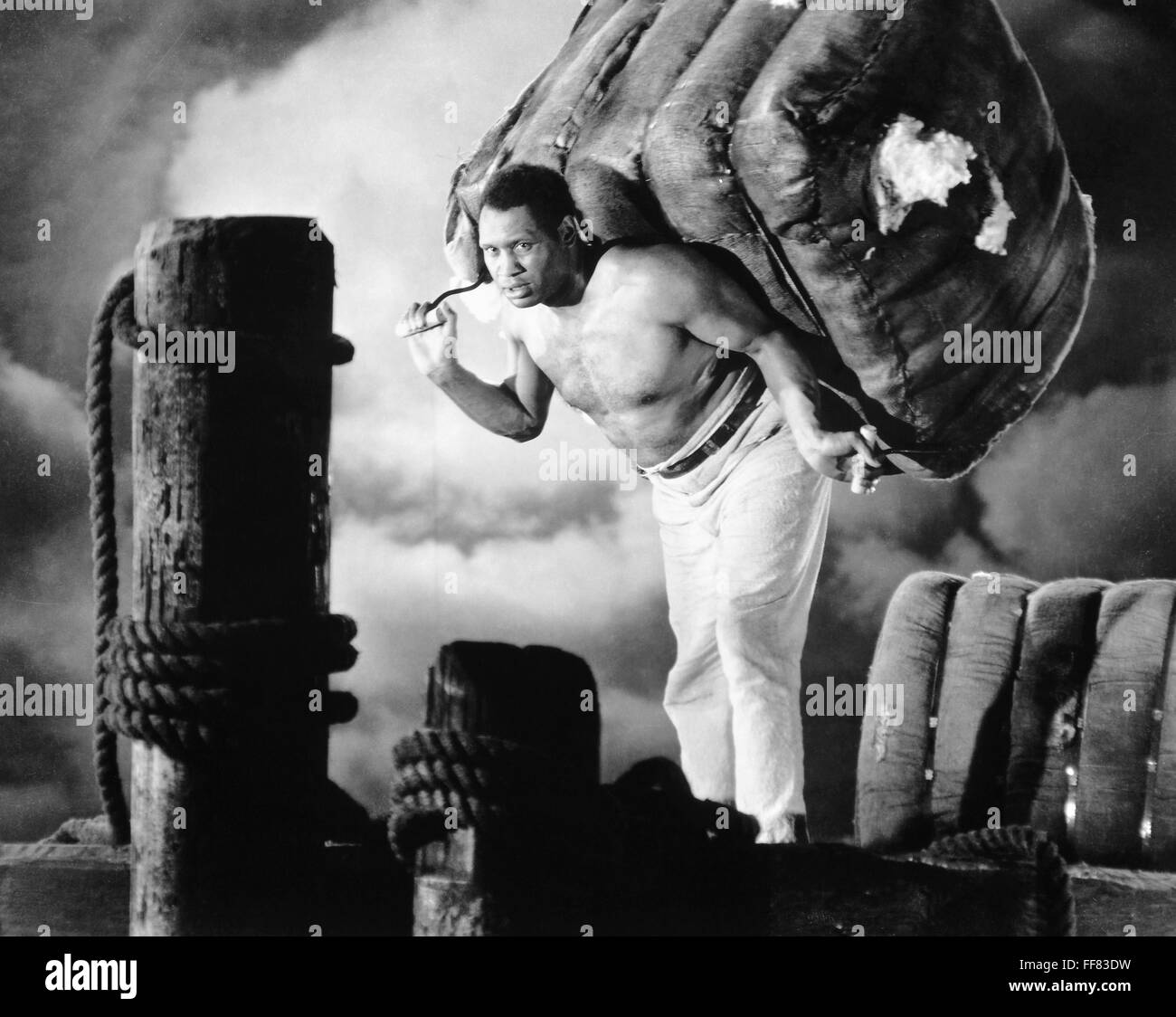 PAUL ROBESON (1898-1976). /nAmerican singer and actor. In a scene from ...
