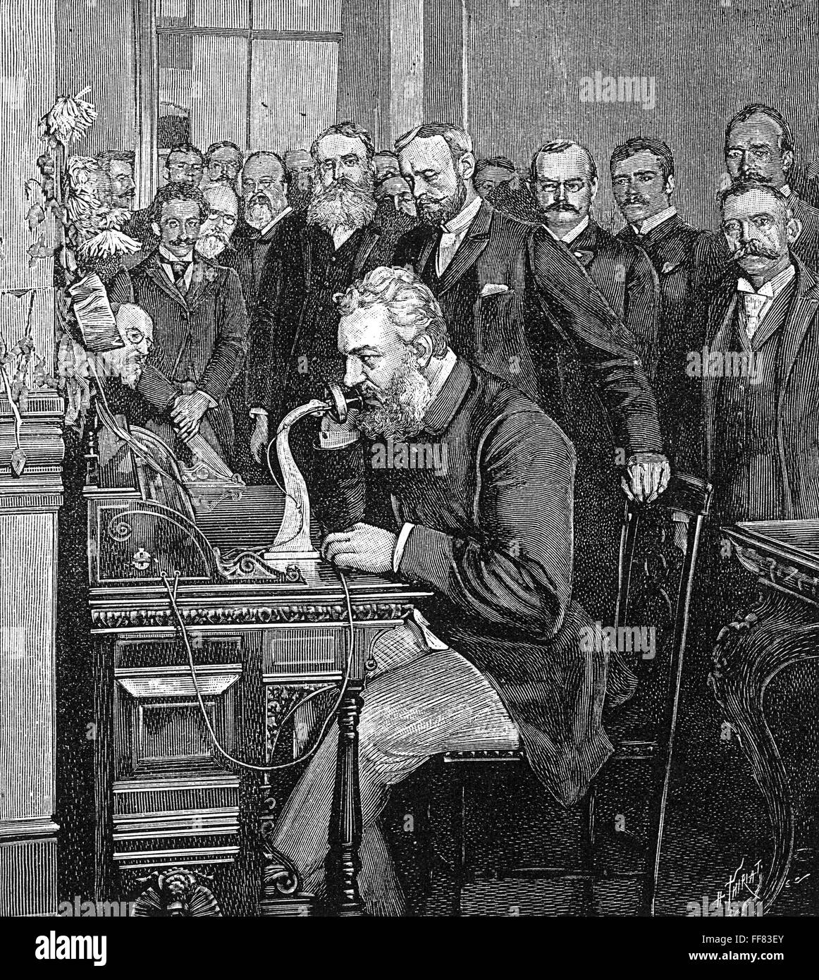 ALEXANDER GRAHAM BELL /n(1847-1922). American (Scottish-born) teacher ...