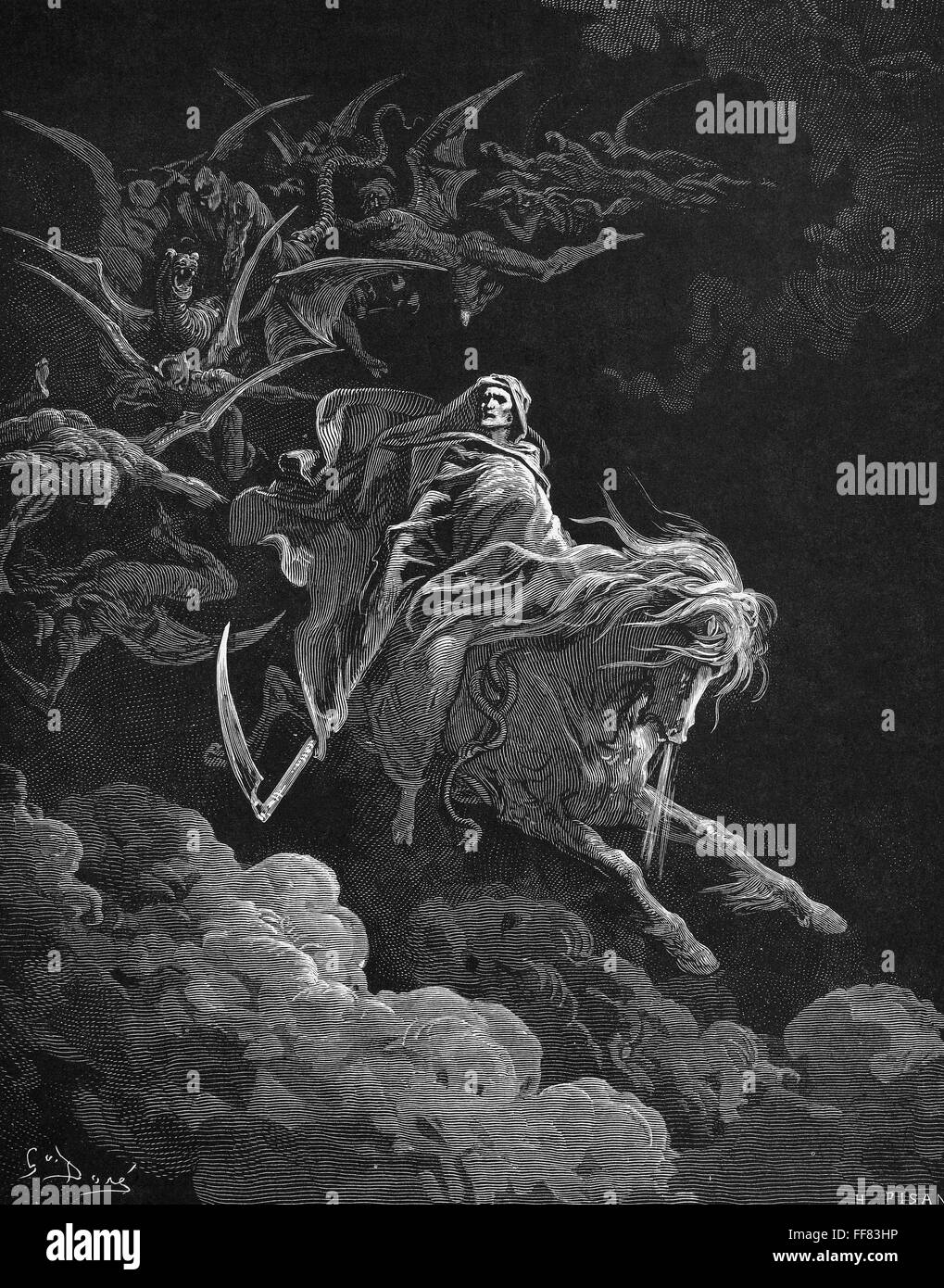 VISION OF DEATH. /nVision of Death (on a pale horse), Revelation 6:8 ...