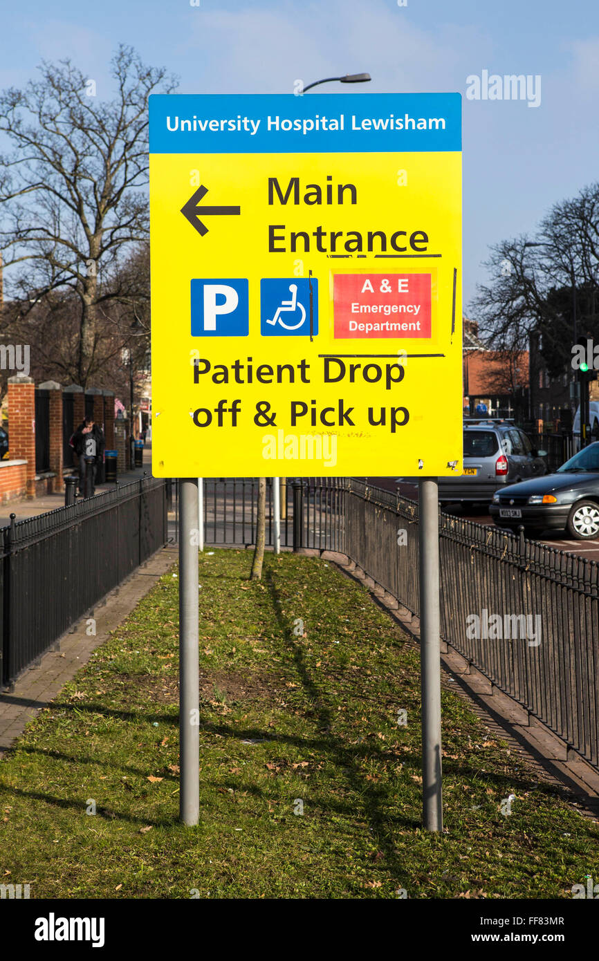 Hospital Patient Drop Off Sign
