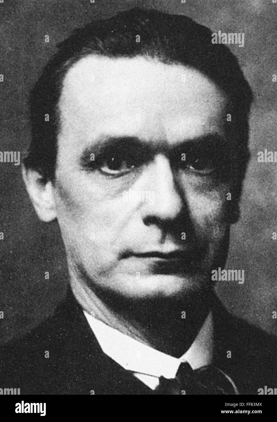 RUDOLPH STEINER (1861-1925). /nAustrian social philosopher. Photograph ...