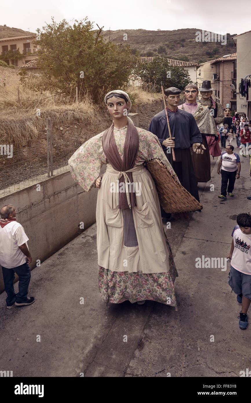 Giants and big heads. Igea, La Rioja, Spain Stock Photo - Alamy