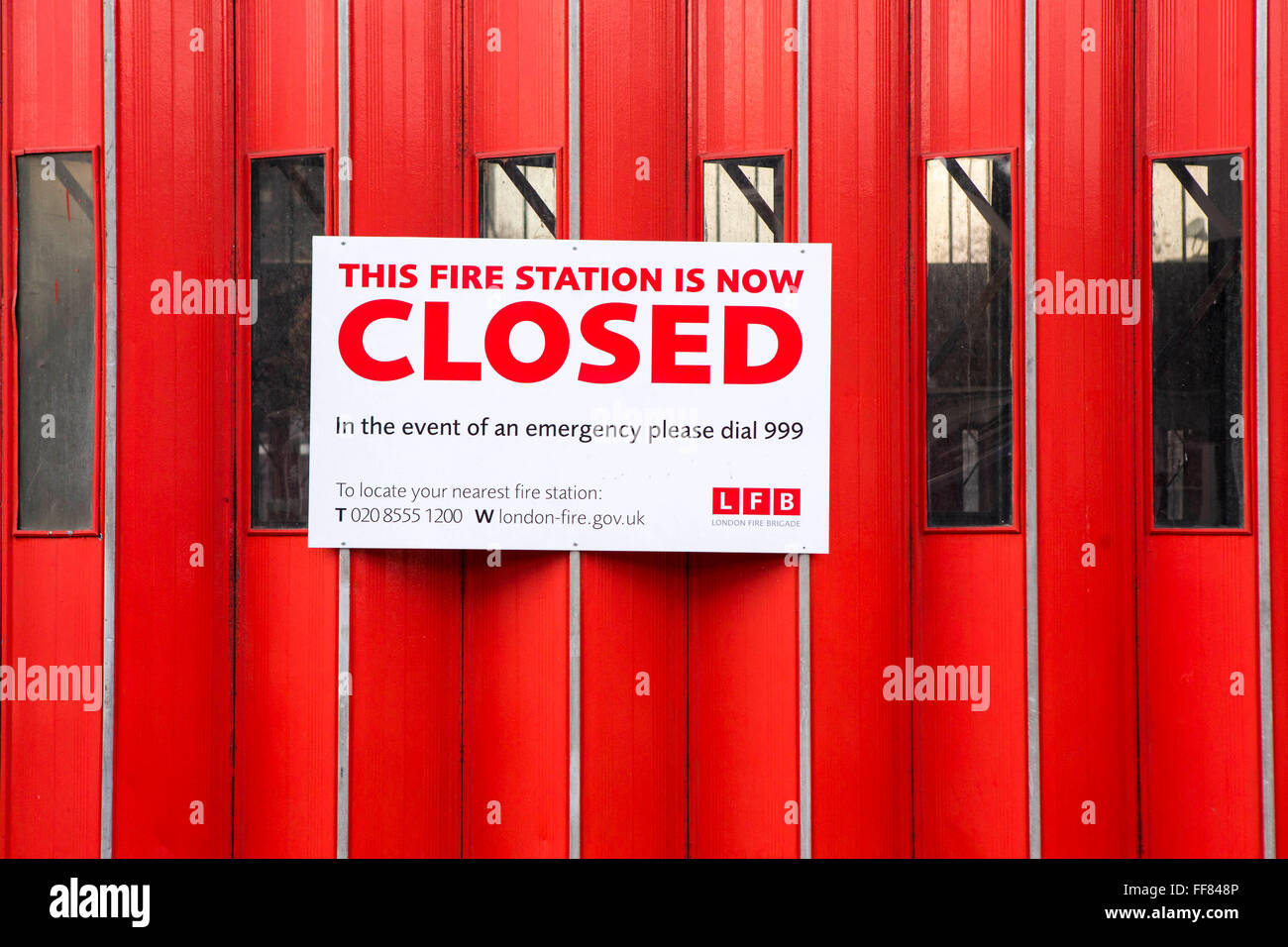 Closed fire station hi-res stock photography and images - Alamy