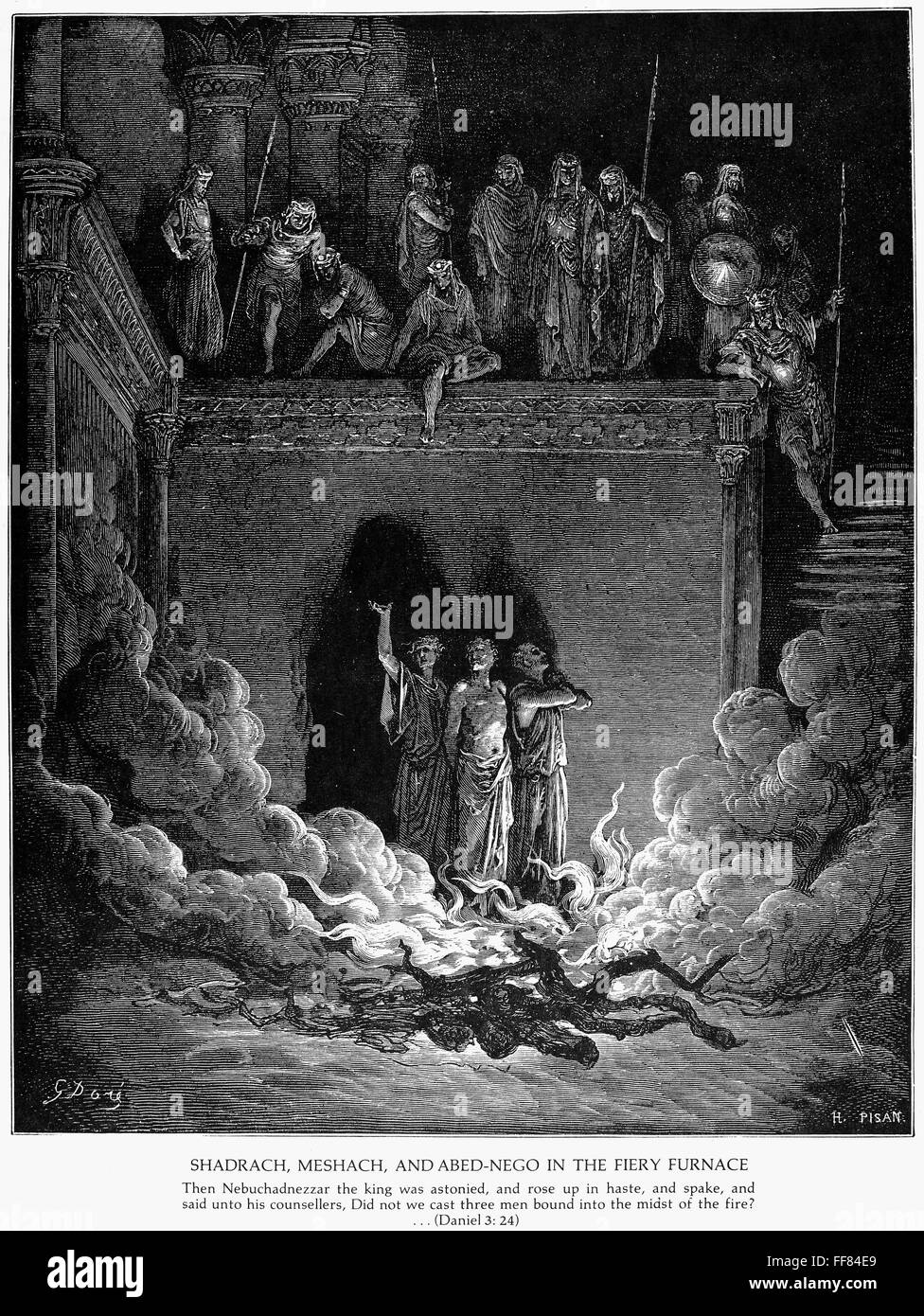JEWS IN FIERY FURNACE. /nShadrach, Meshach, and Abednego in the fiery ...