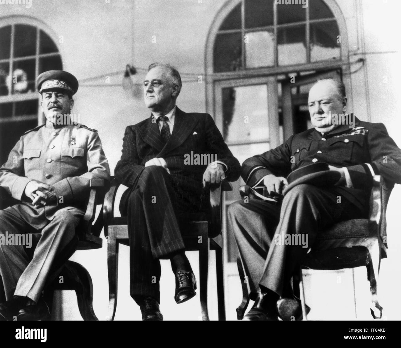 WWII: TEHRAN CONFERENCE. /nSoviet Premier Joseph Stalin, U.S. President ...