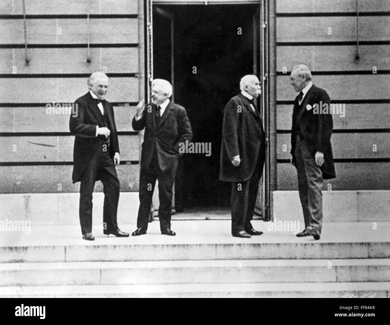 WILSON AT VERSAILLES, 1919. /n'The Big Four,' at the Versailles Palace ...