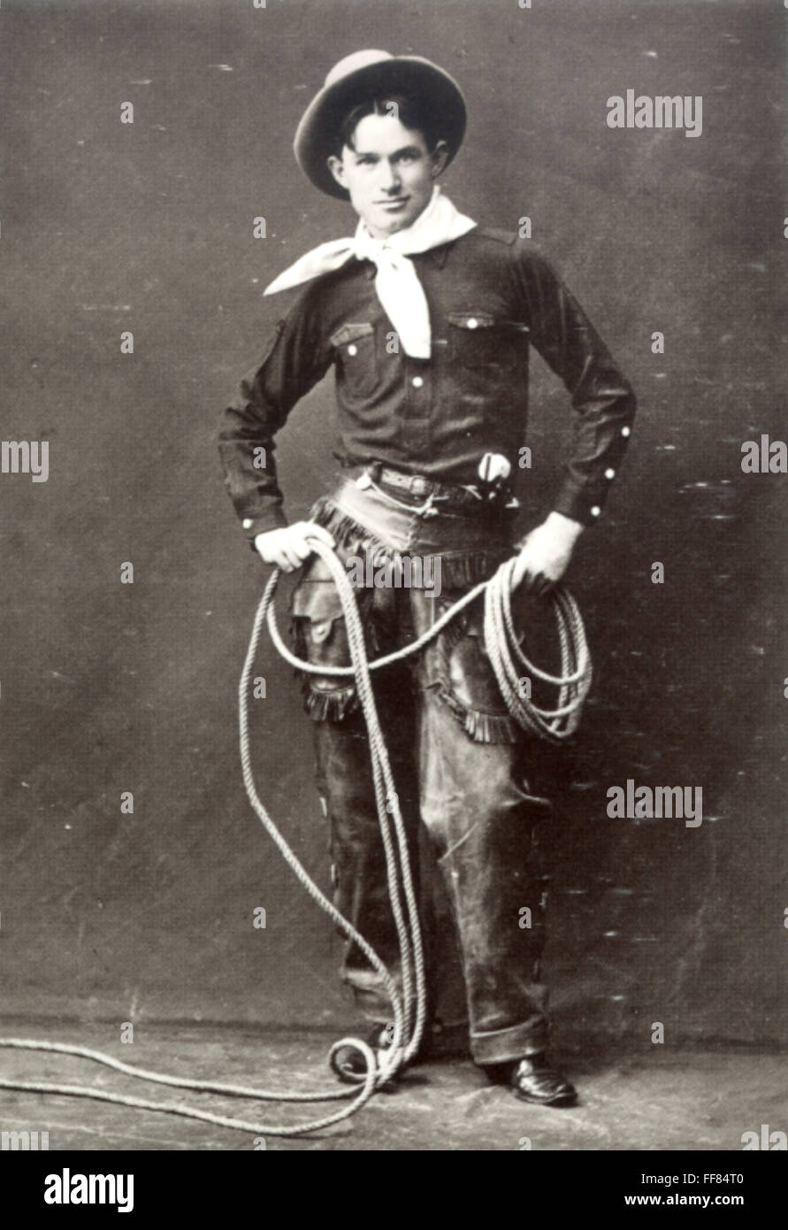 WILL ROGERS (1879-1935). /nAmerican humorist; photographed c1905 Stock Photo - Alamy