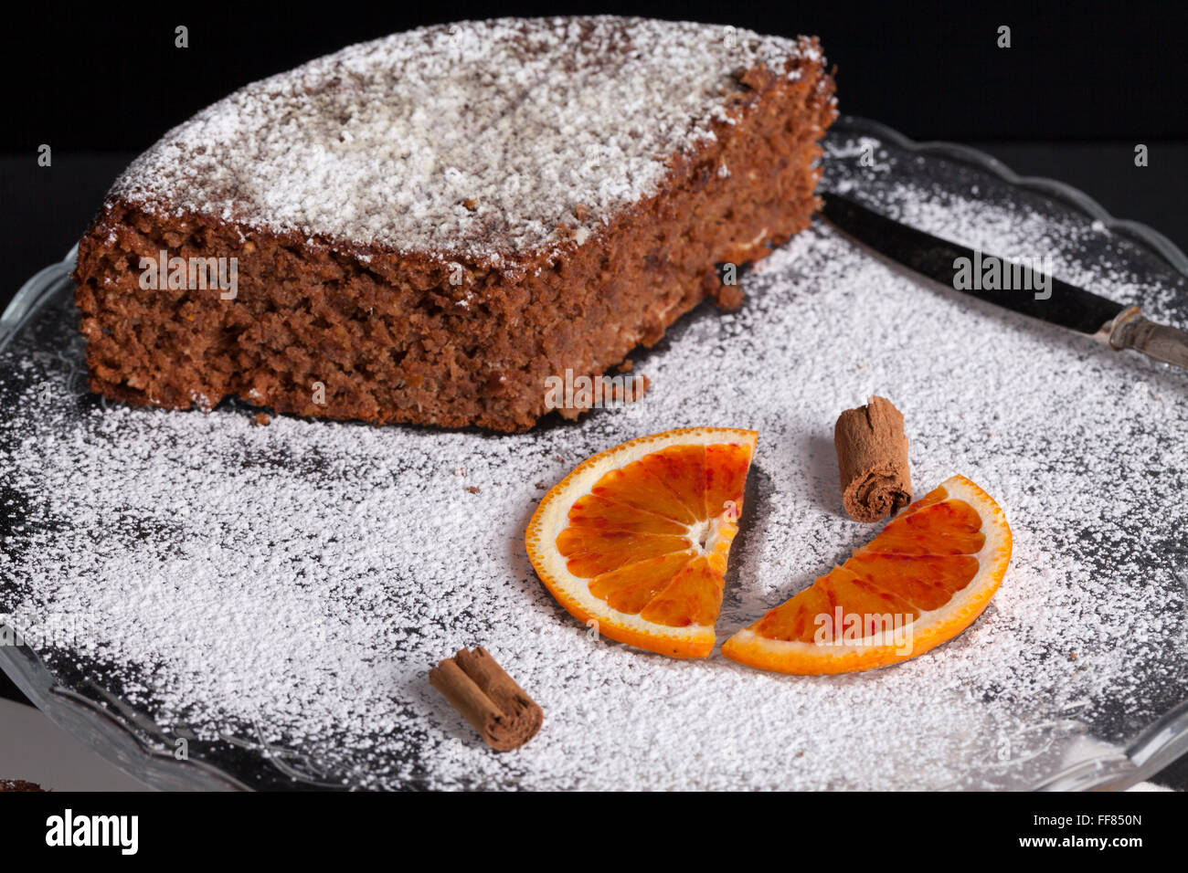Soft cake with orange hi-res stock photography and images - Alamy