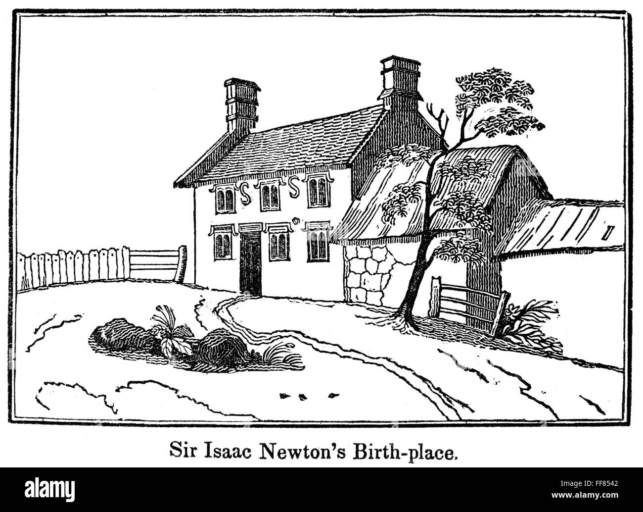 ISAAC NEWTON BIRTHPLACE. /nSir Isaac Newton's birthplace, Woolsthorpe ...