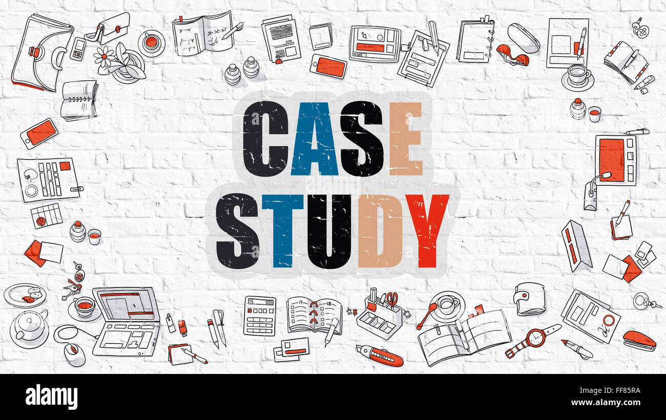Case Study in Multicolor. Doodle Design Stock Photo - Alamy