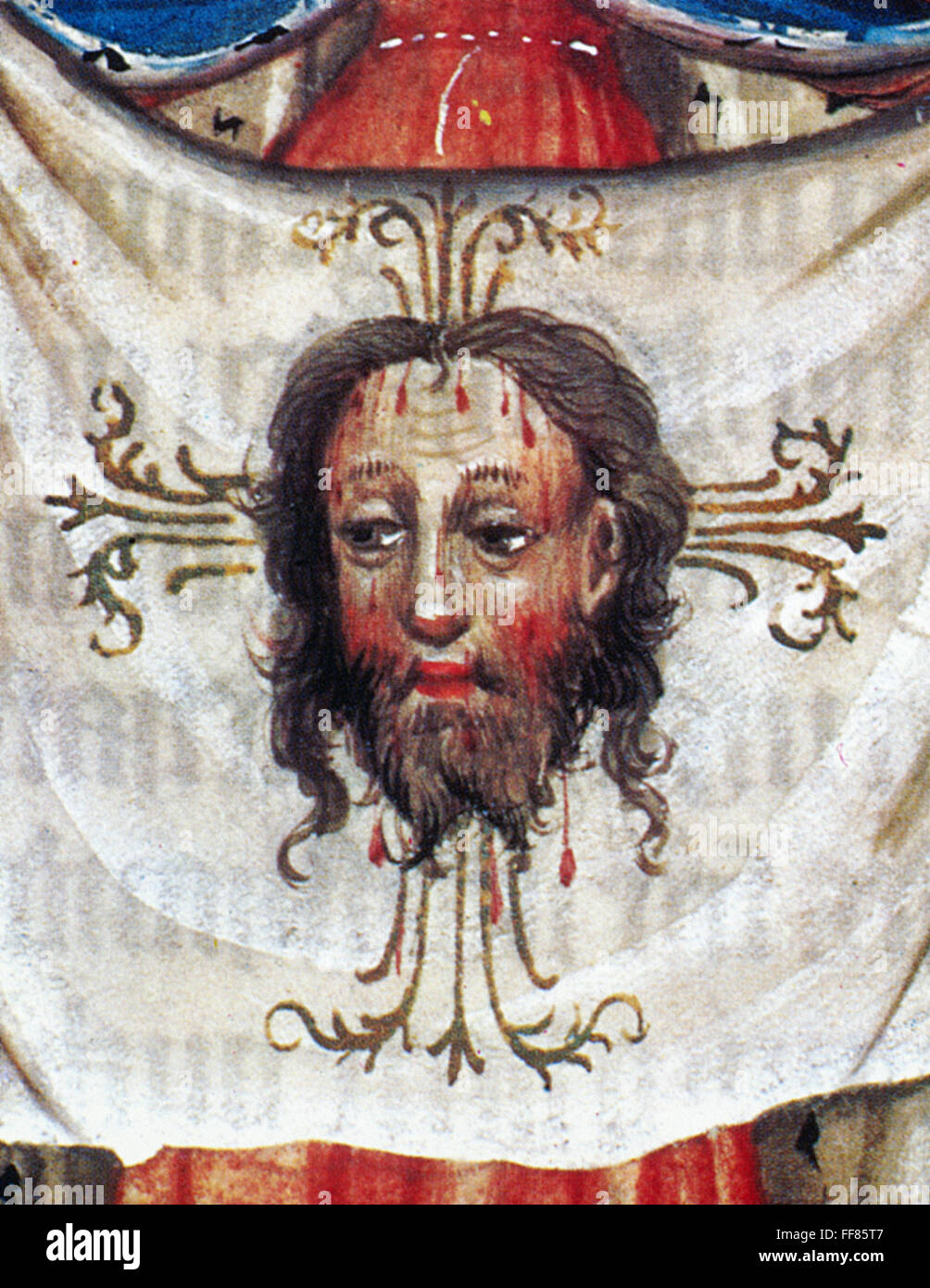 VERONICA'S VEIL. /nSaint Veronica's cloth with the face of Jesus ...