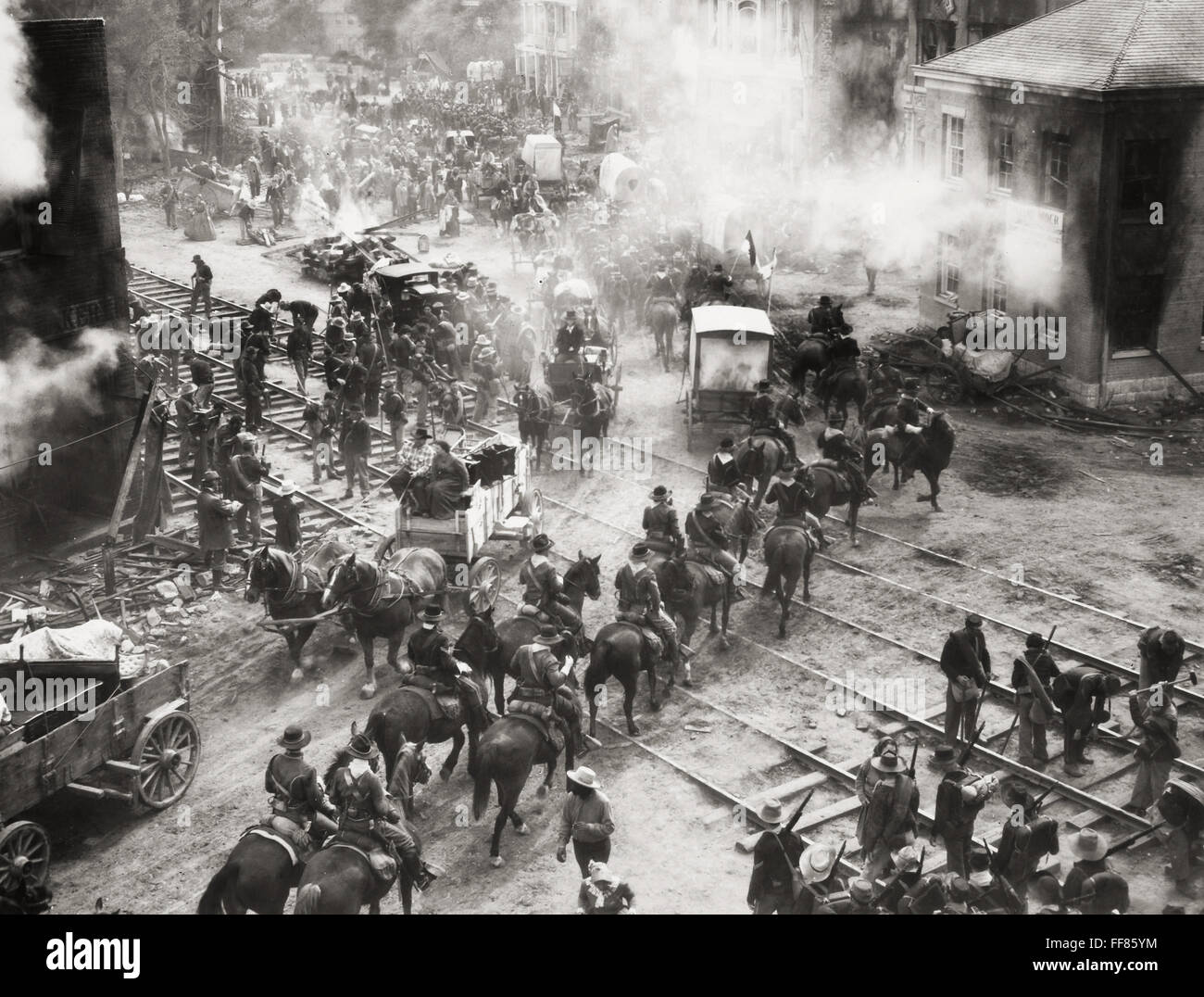 GONE WITH THE WIND, 1939. /nThe burning of Atlanta Stock Photo - Alamy