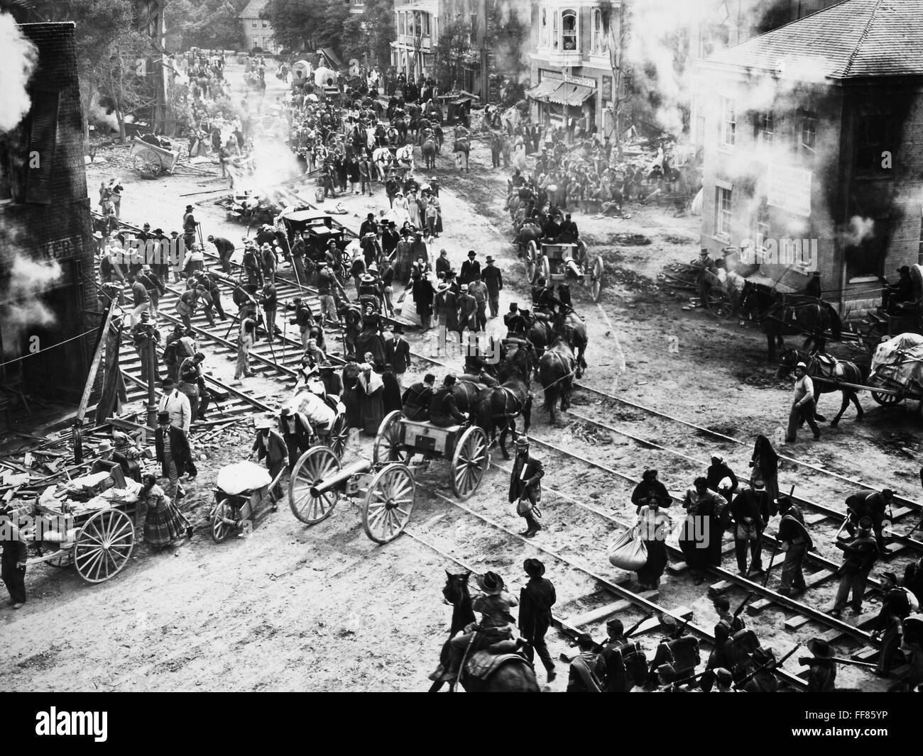 GONE WITH THE WIND, 1939. /nThe burning of Atlanta Stock Photo - Alamy