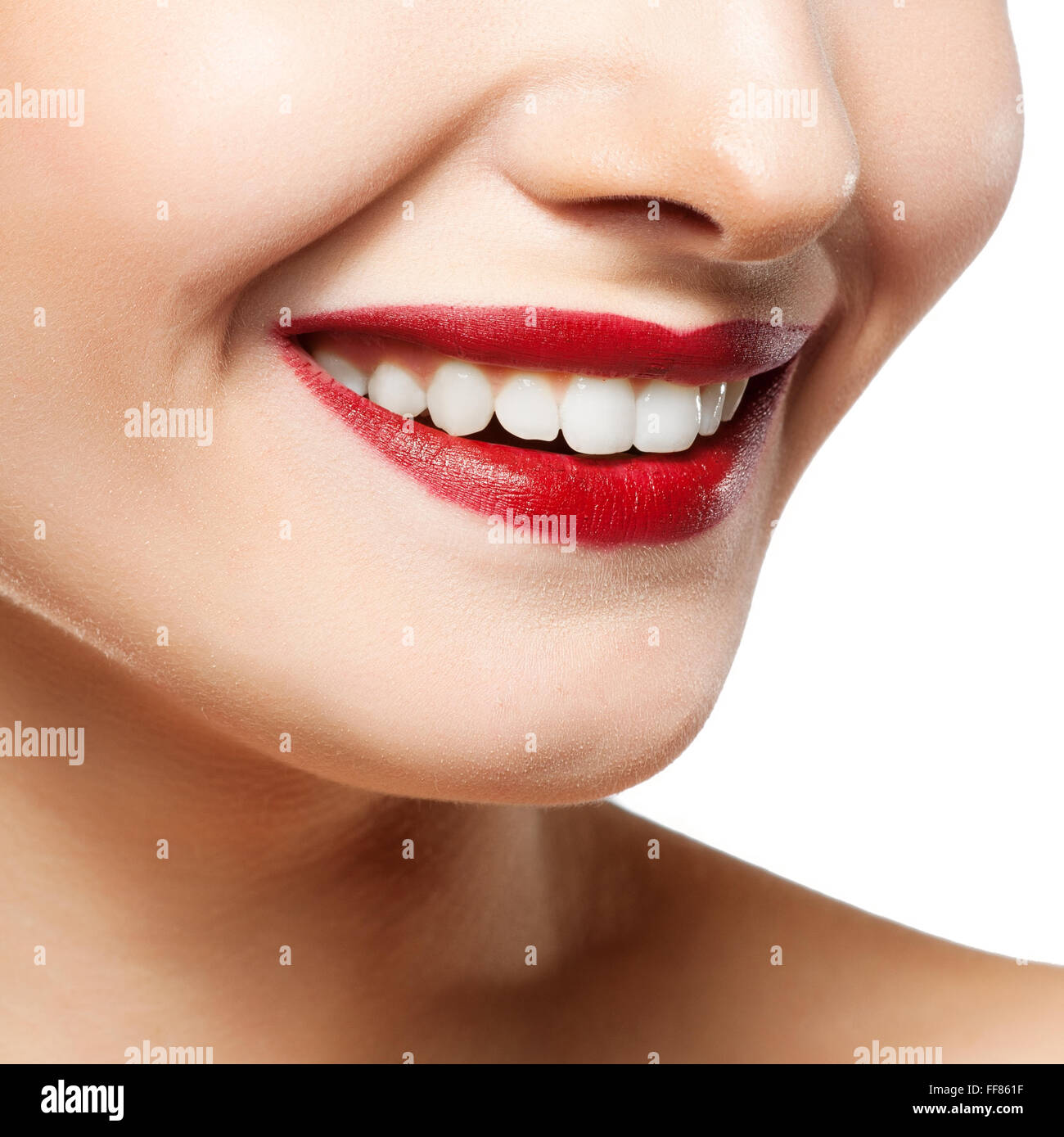 Woman smile teeth hi-res stock photography and images - Alamy