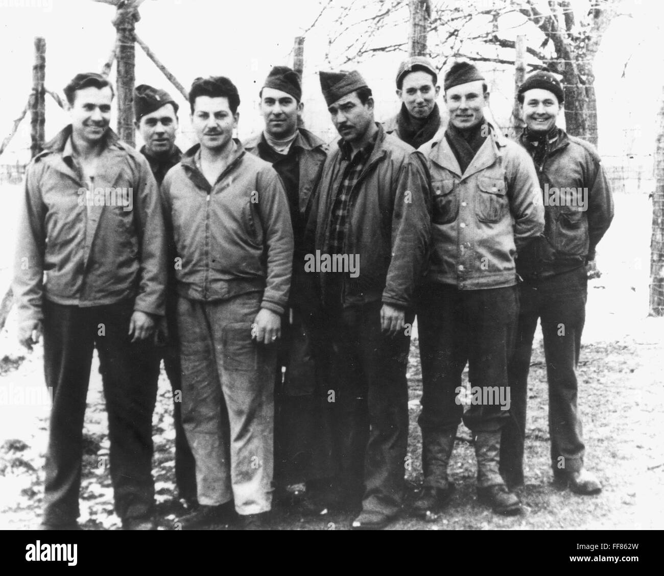 WWII: AMERICAN PRISONERS /nof war in Stalag VII B, Germany, 1944 Stock ...