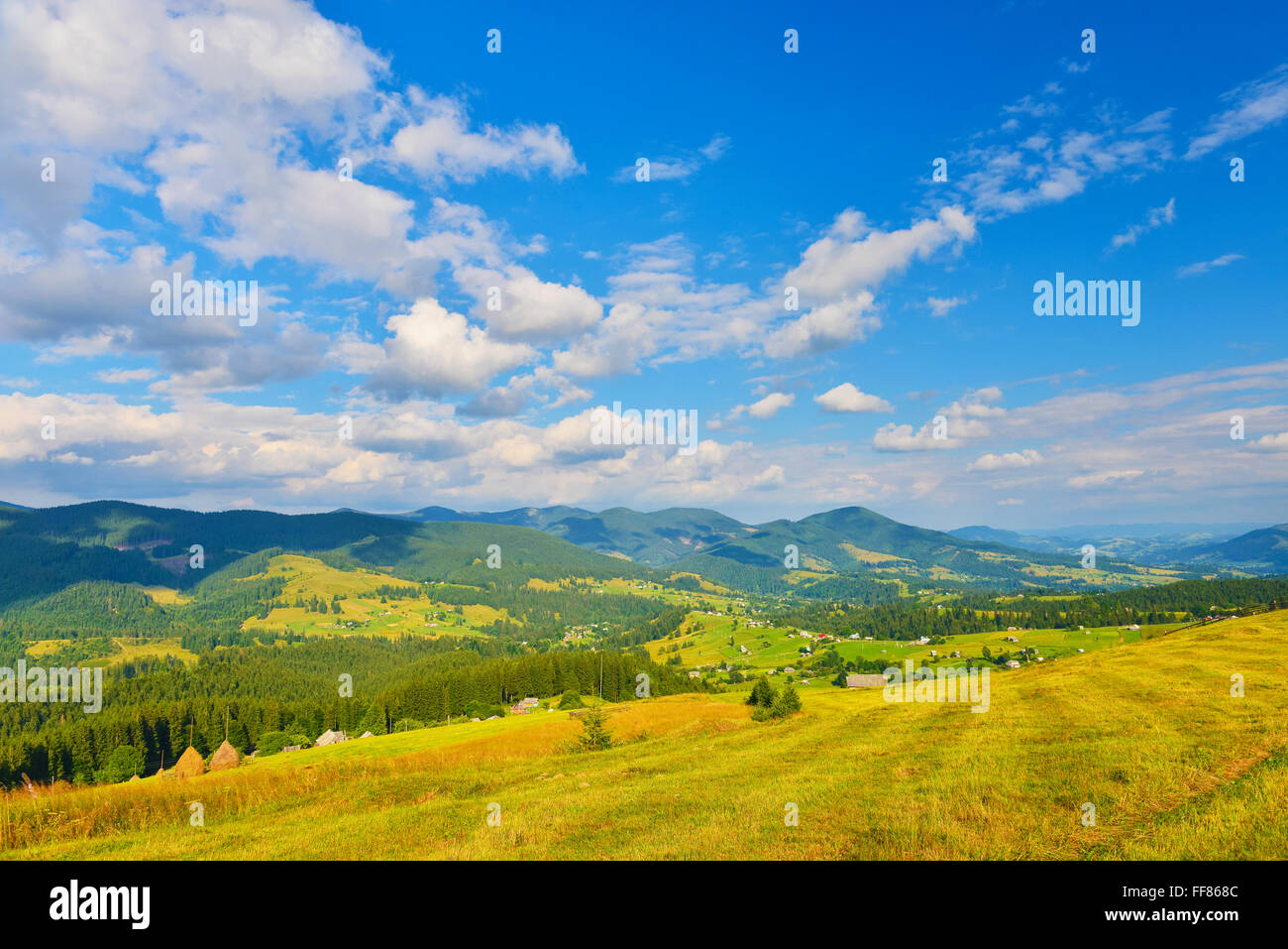 Summer mountains in sunny weather Stock Photo - Alamy