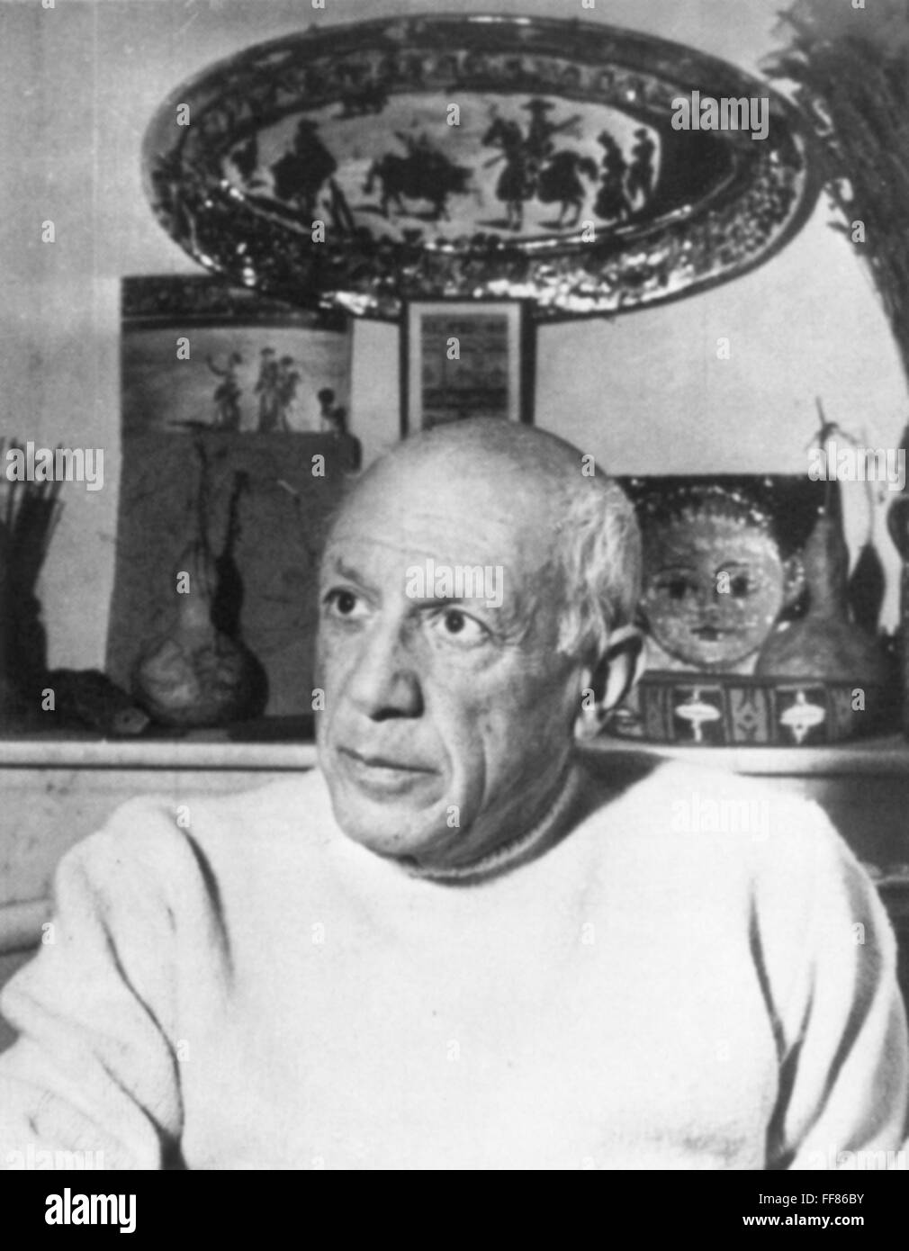 PABLO PICASSO (1881-1873). /nSpanish painter and sculptor Stock Photo ...