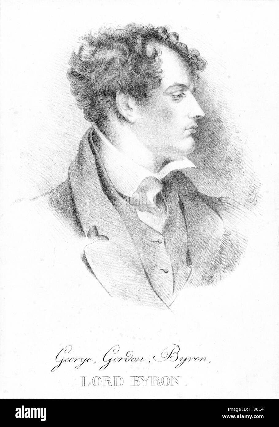 GEORGE GORDON BYRON /n(1788-1824). Sixth Baron Byron. English poet ...