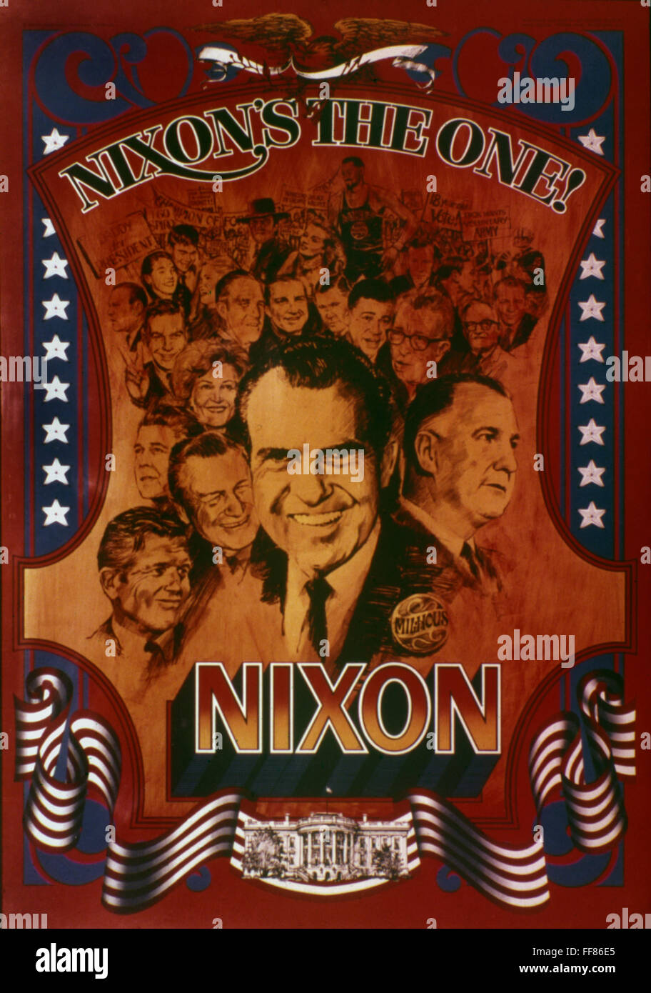 PRESIDENTIAL CAMPAIGN, 1968. /nCampaign poster for Republican ...