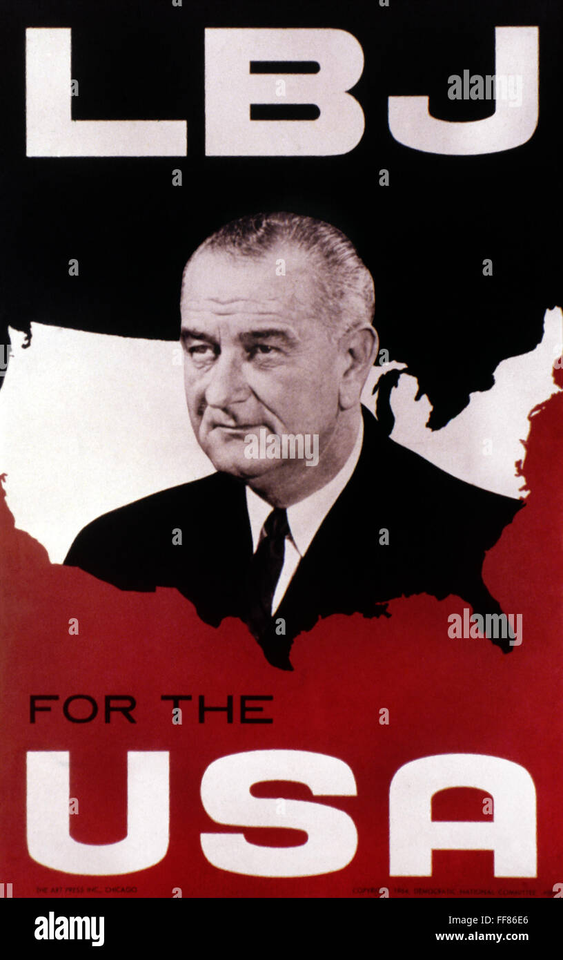 PRESIDENTIAL CAMPAIGN, 1964. /nPoster from the 1964 presidential ...
