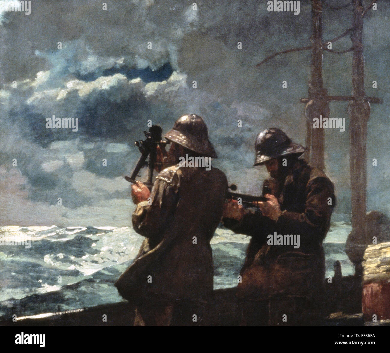 HOMER: EIGHT BELLS, 1886. /nOil on canvas by Winslow Homer, 1886 Stock ...