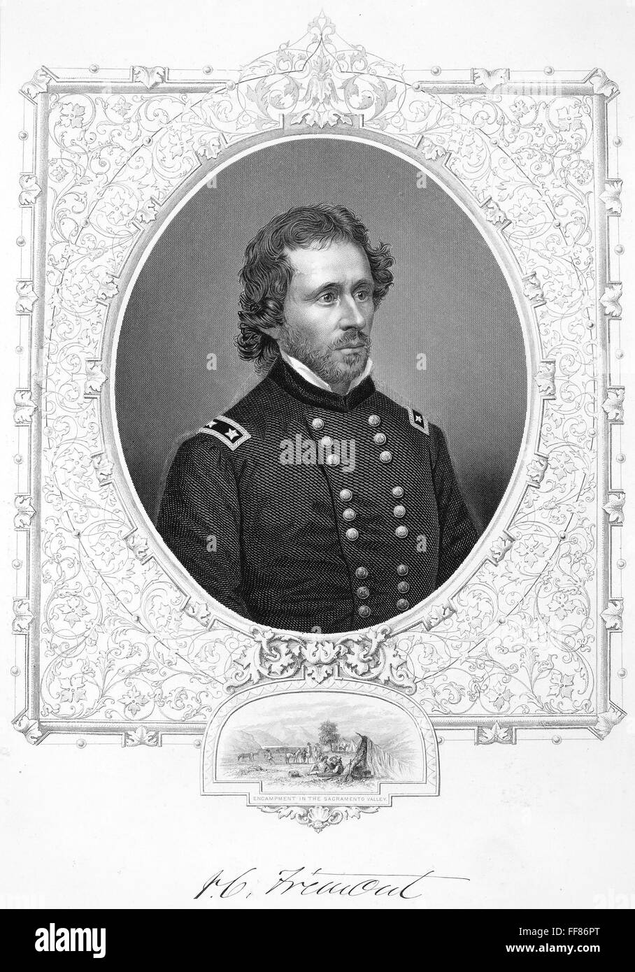 JOHN C. FREMONT (1813-1890). /nAmerican soldier and explorer. Steel ...