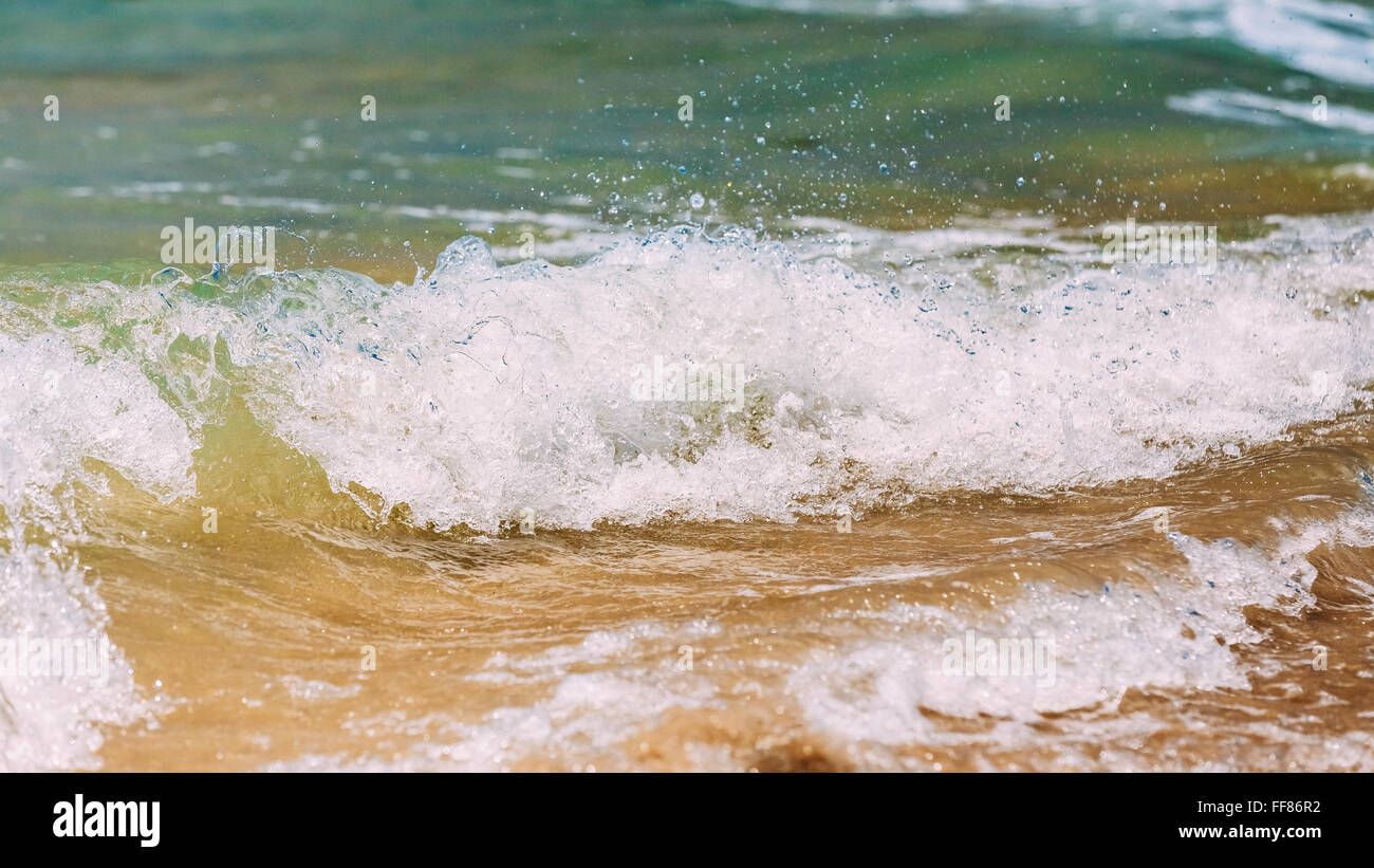 Fresh Sea Ocean Waves Ocean Foam background Stock Photo - Alamy