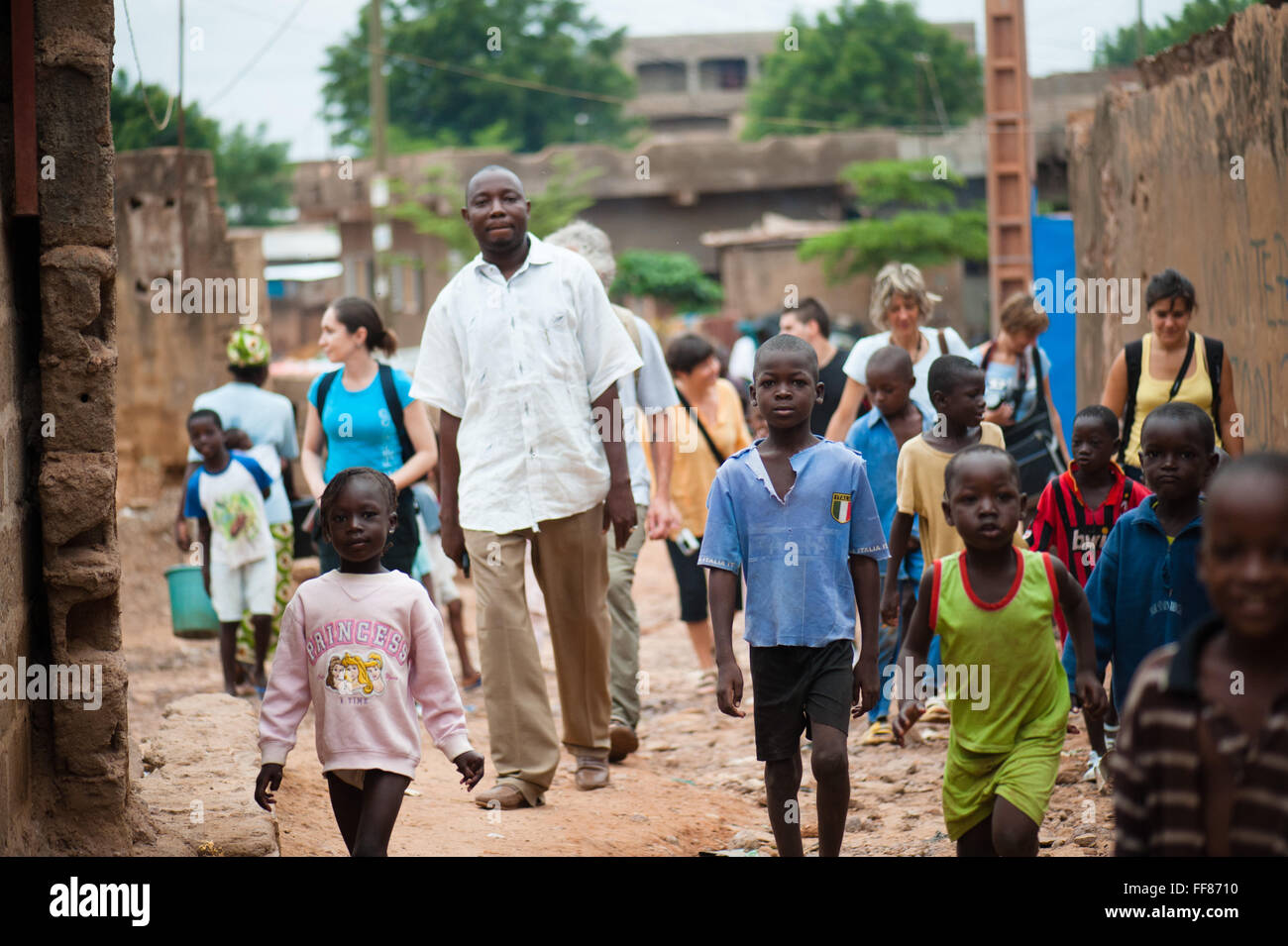 African People Walking