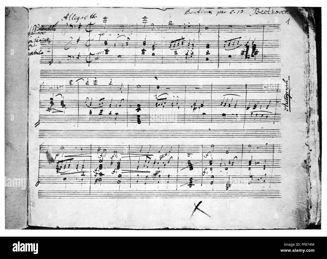 George frederick handel or george frideric handel Black and White Stock ...