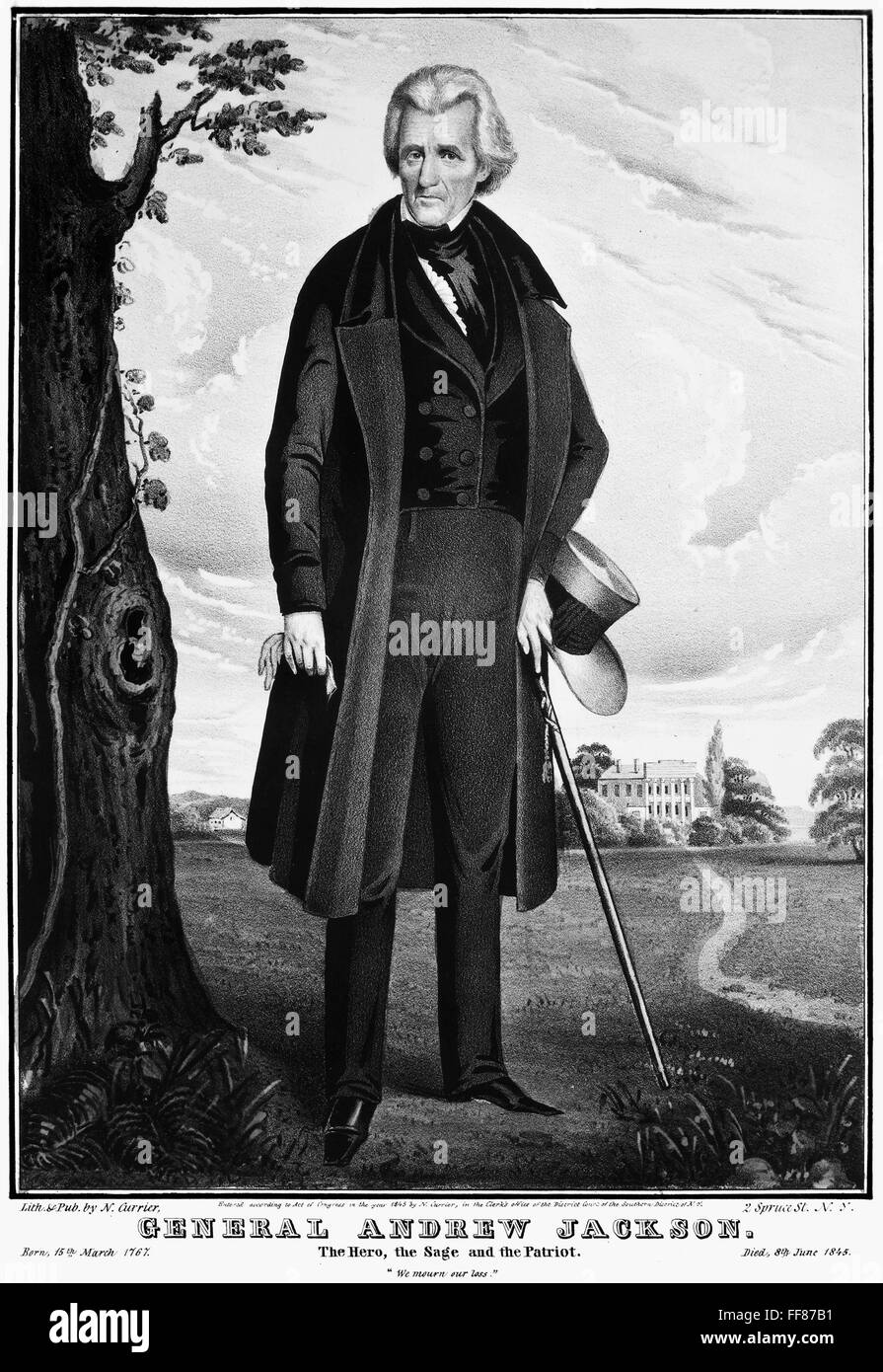 ANDREW JACKSON (1767-1845). /nSeventh President of the United States ...