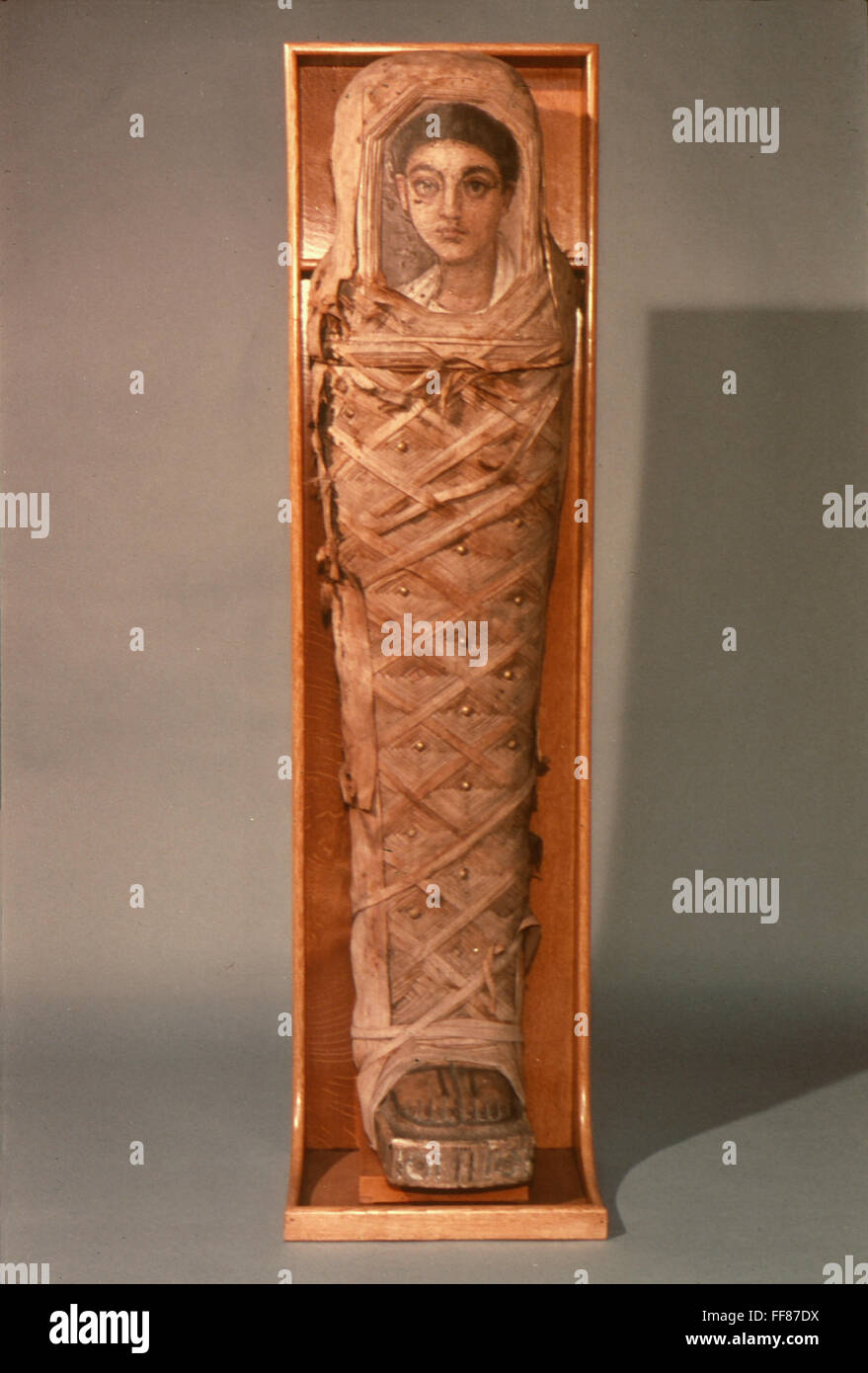 CHILD MUMMY, 2 CENTURY A.D. /nMummy of a boy. Roman period, Egypt, 2nd ...