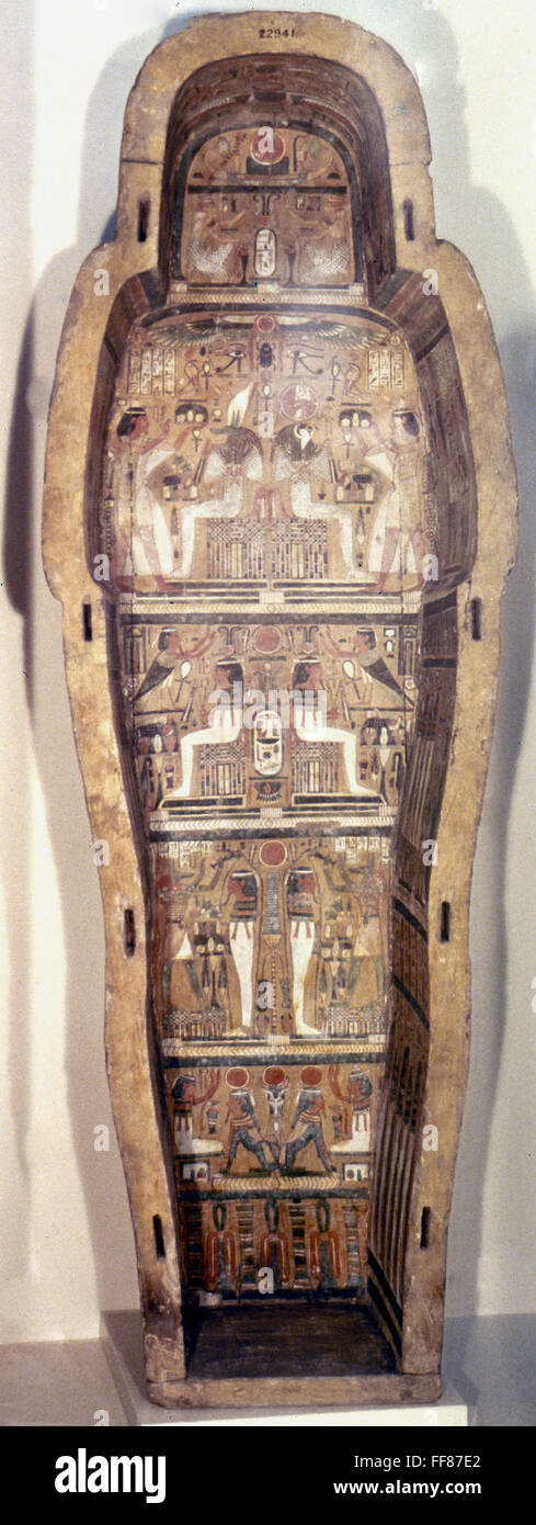 EGYPTIAN COFFIN /nof Amenemope. 21st Dynasty, c1050 B.C Stock Photo - Alamy