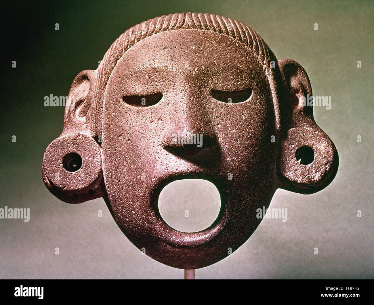 AZTEC MASK: XIPE TOTEC. /nStone mask of Xipe Totec, god of life-death ...