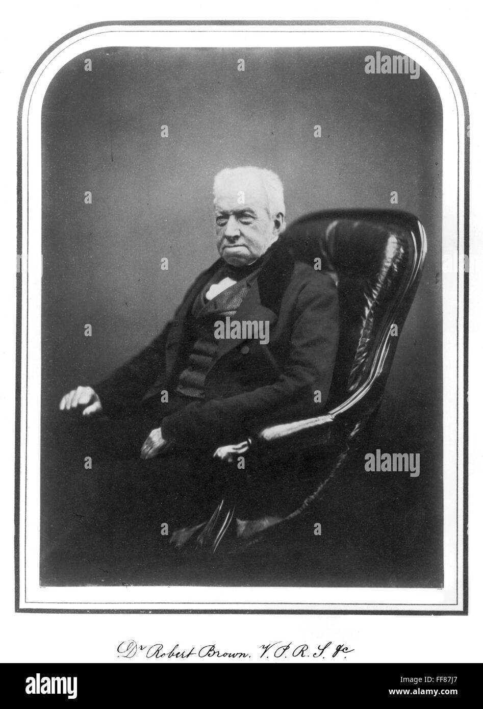 ROBERT BROWN (1773-1858). /nScottish botanist. Photographed by Maull ...