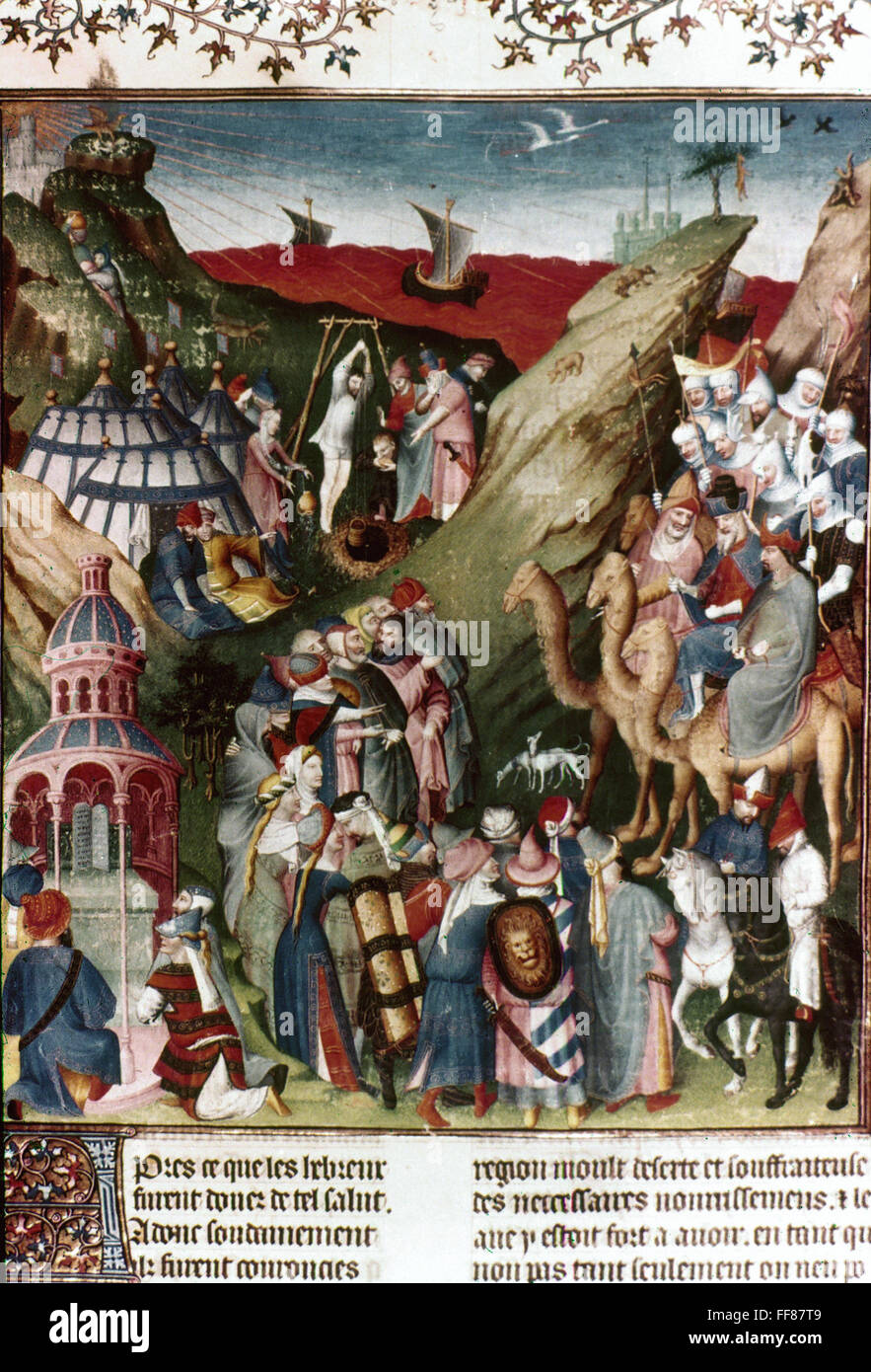 MOSES /nleading his people to the Promised Land. French ms ...
