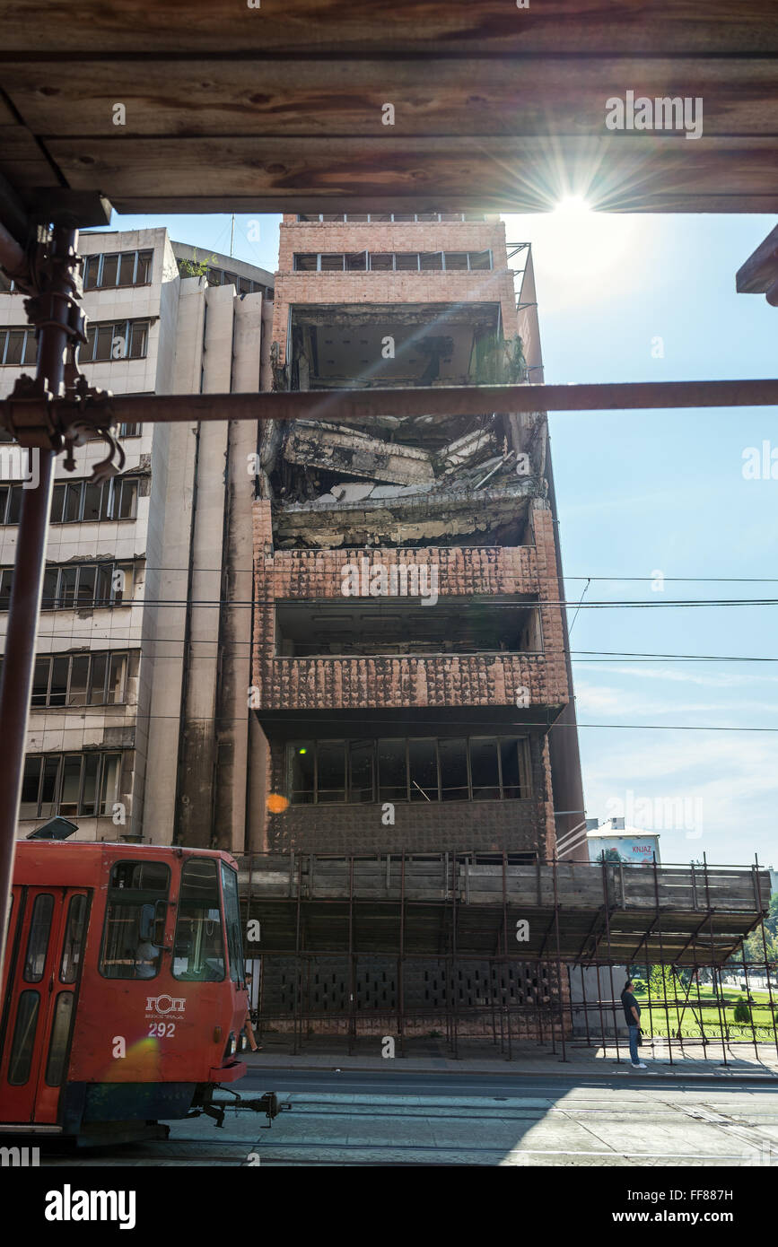 Governmental building of Yugoslav Ministry of Defence at Nemanjina St ...