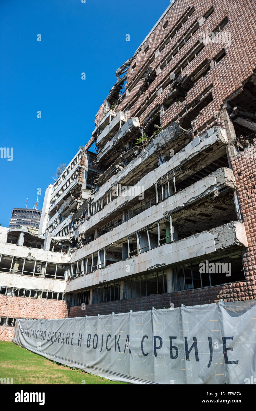 Governmental building of Yugoslav Ministry of Defence at Nemanjina St ...