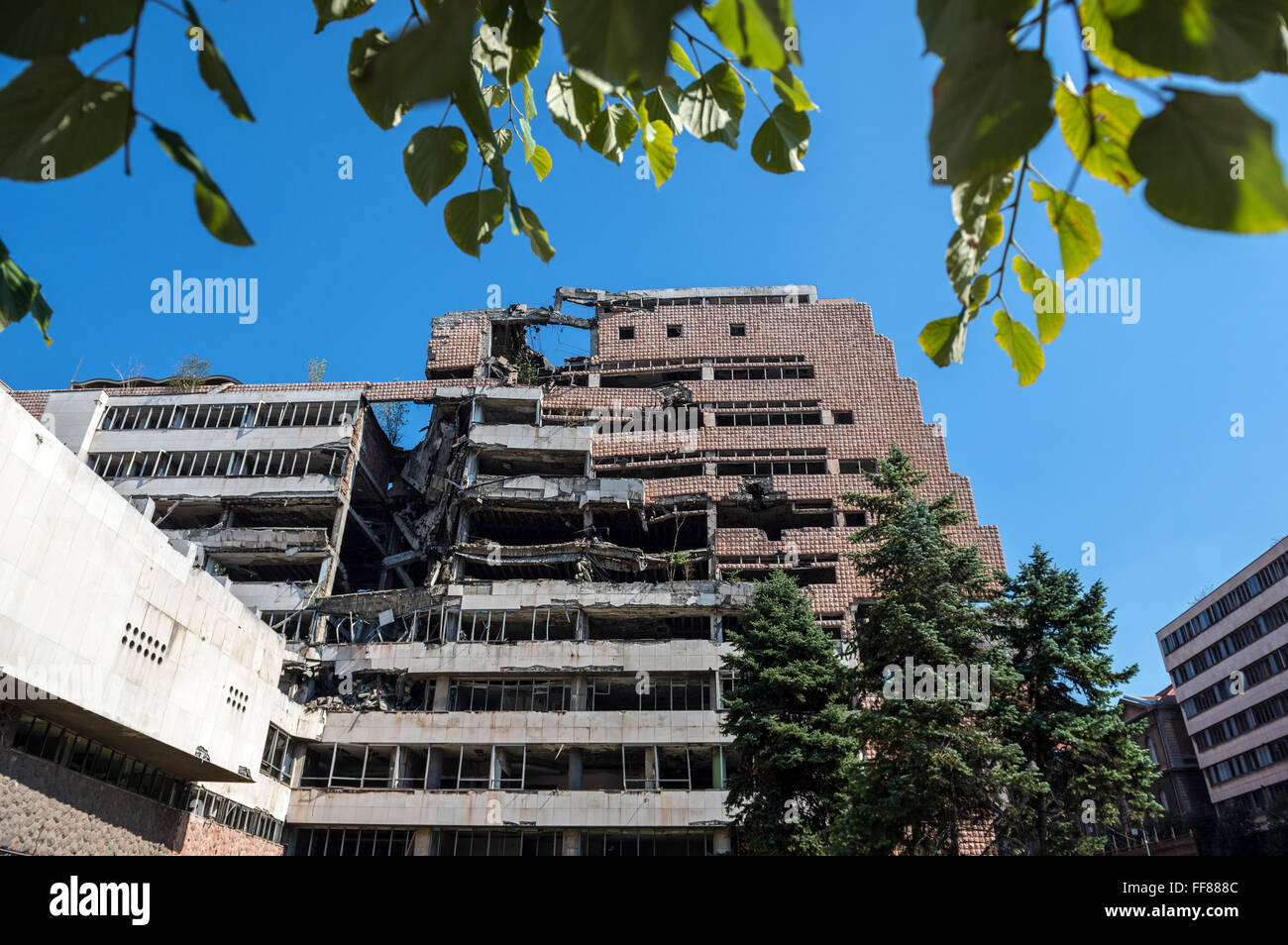 Governmental building of Yugoslav Ministry of Defence at Nemanjina St ...