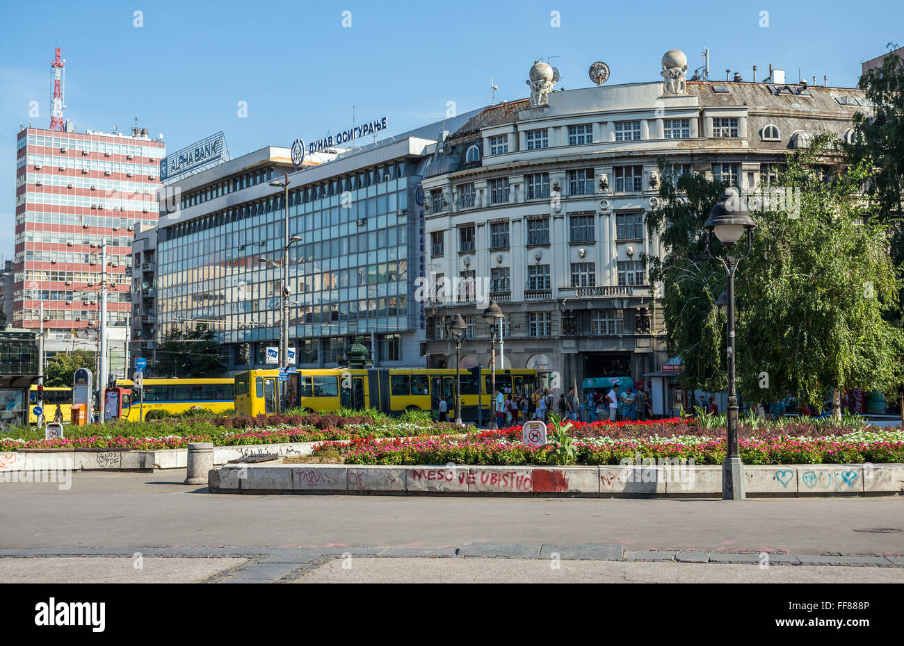 Republic Square Belgrade High Resolution Stock Photography and Images ...