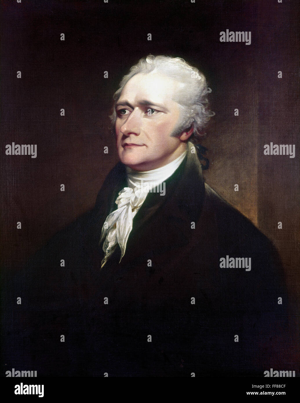 ALEXANDER HAMILTON /n(1755-1804). American politician. Oil on canvas ...