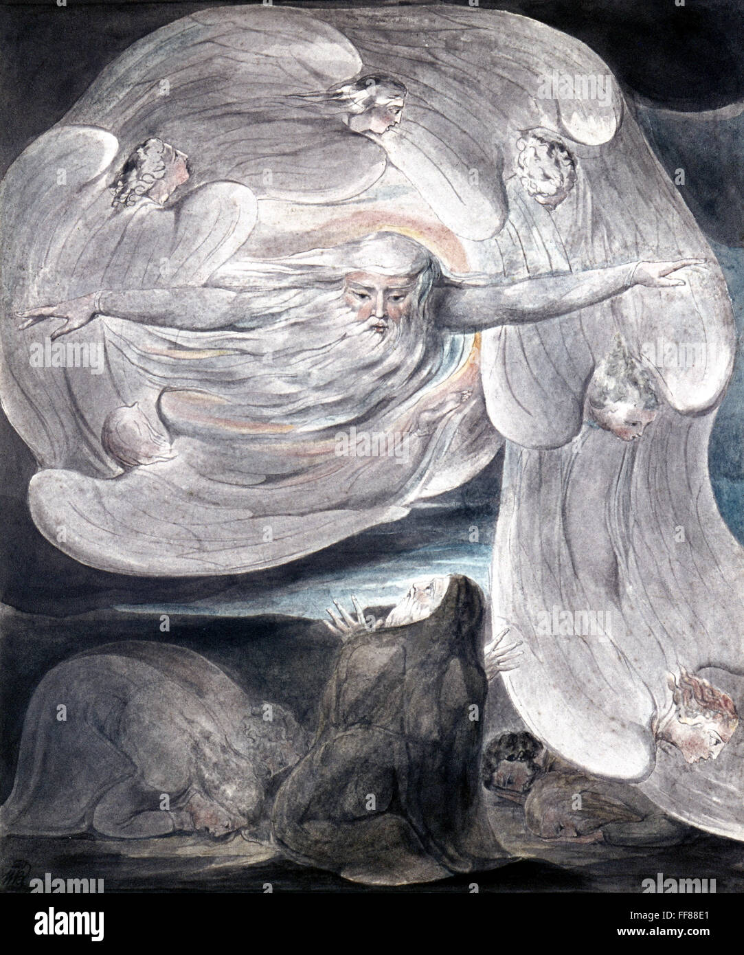 BLAKE: GOD ANSWERS JOB. /n'Job Confessing His Presumption to God Who ...